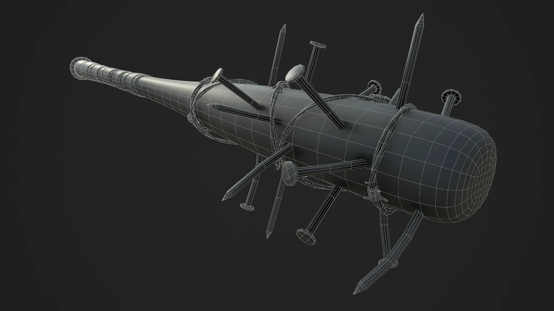Barbed Baseball Bat Weapon - FlippedNormals