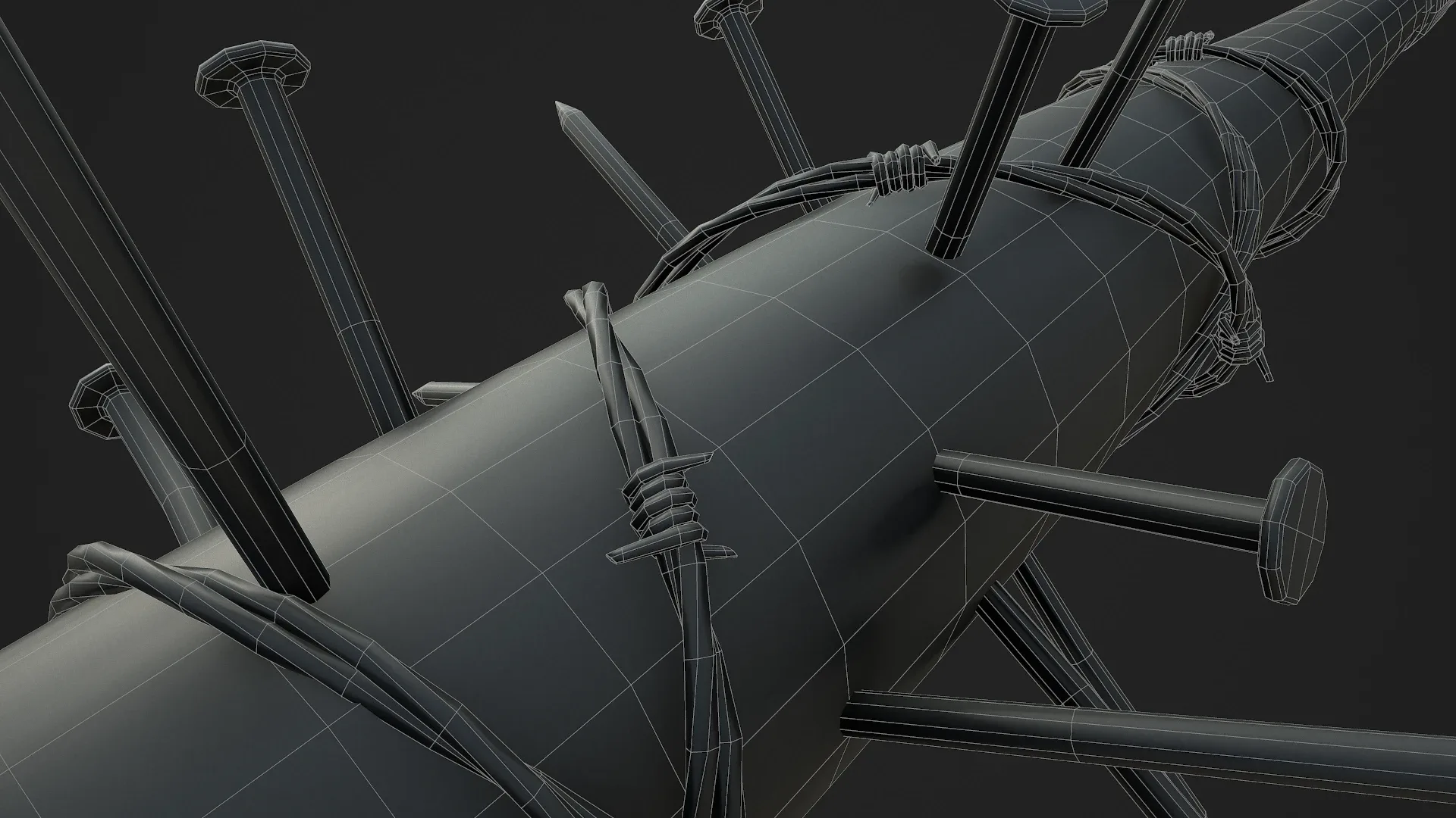 Barbed Baseball Bat Weapon - FlippedNormals