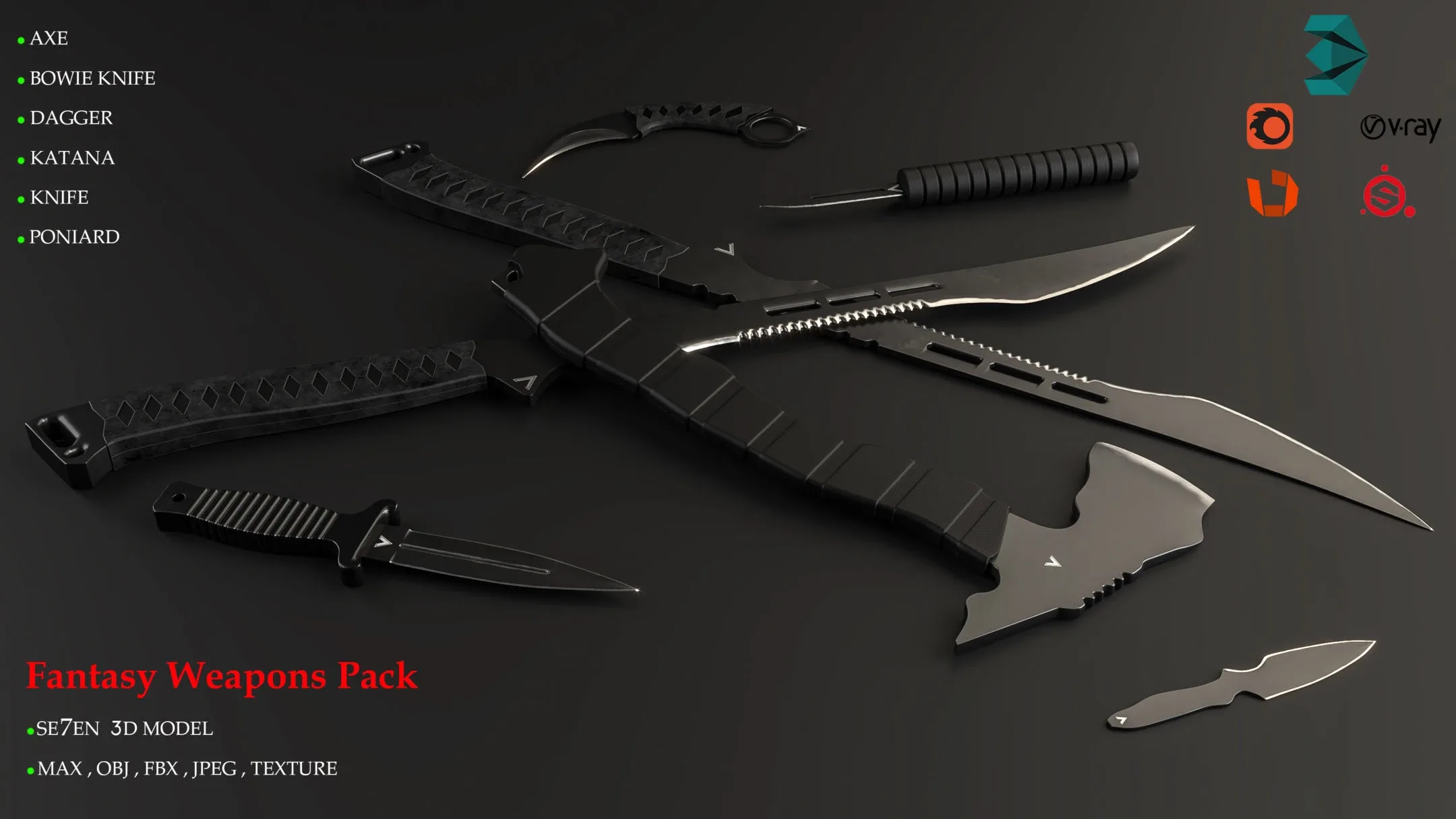 Fantasy Weapons Pack - FlippedNormals
