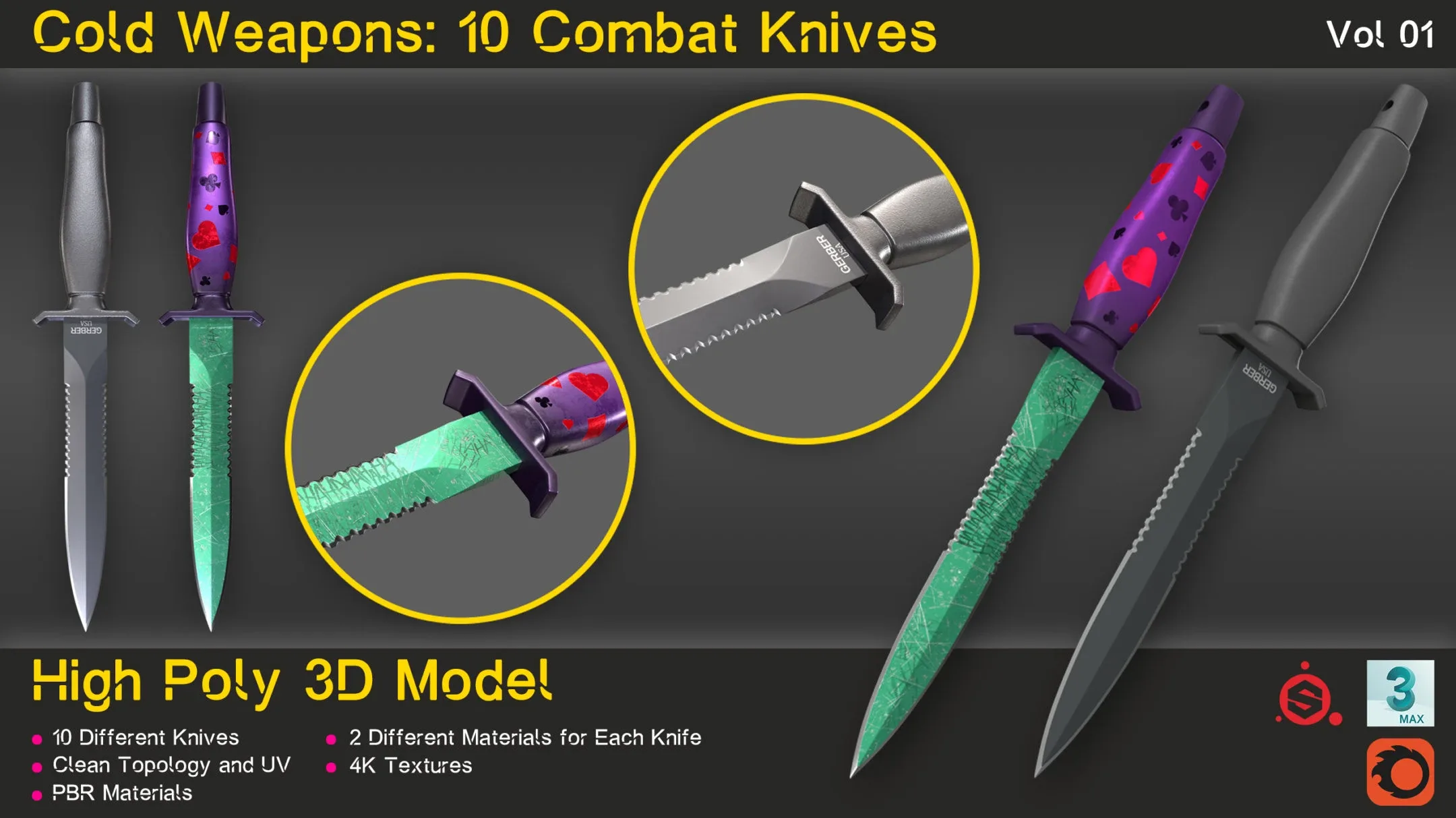 Cold Weapons: 10 Combat Knives - FlippedNormals