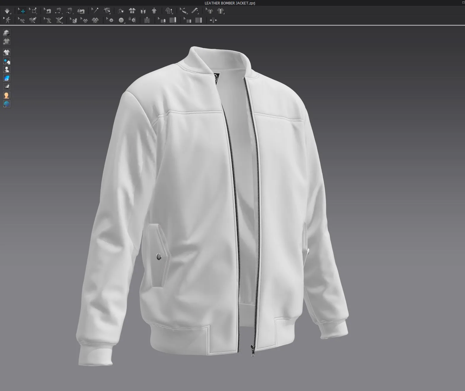 Leather Bomber Jacket, Marvelous - FlippedNormals