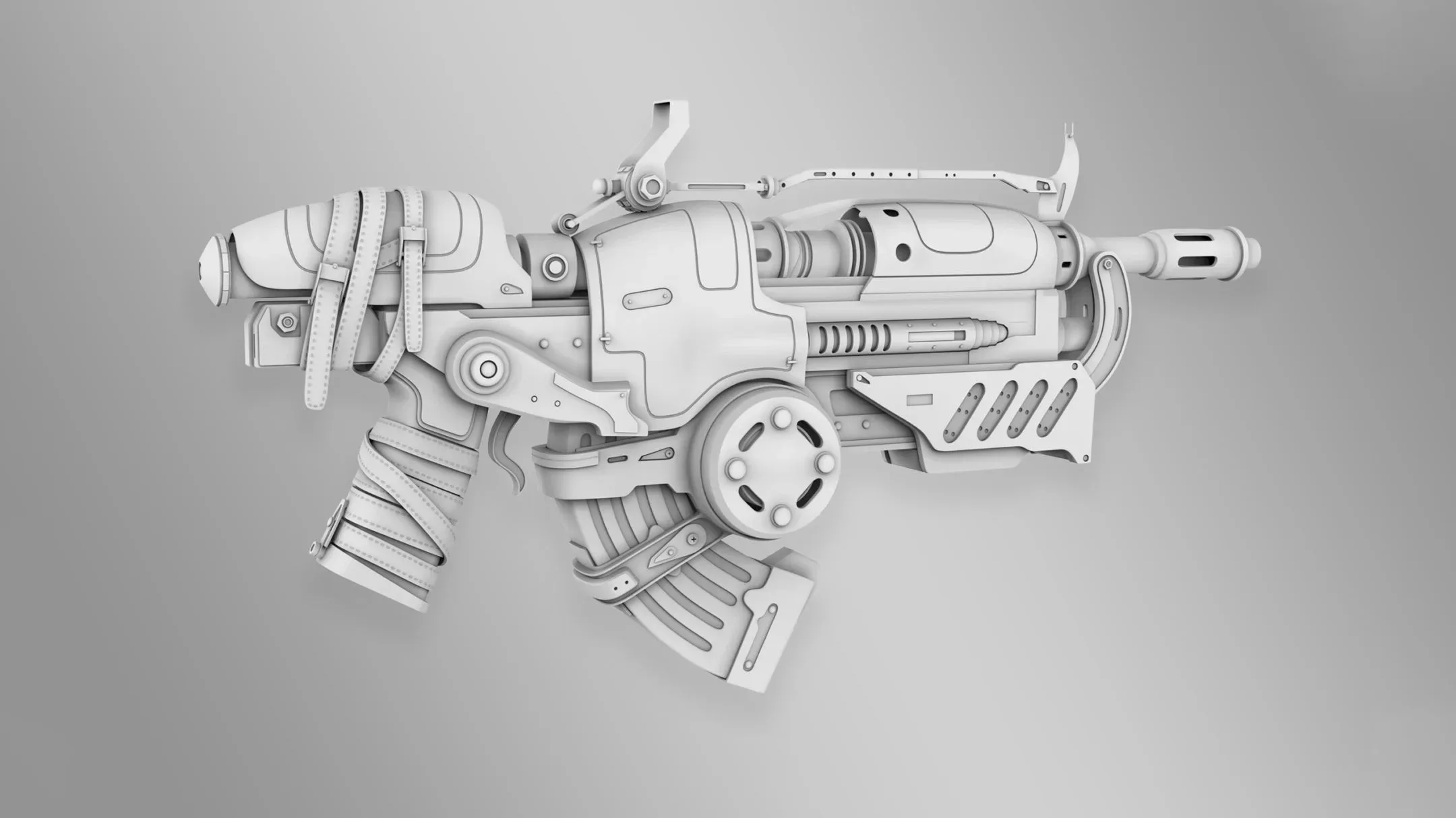 Weapon 3D Model (Gun) - FlippedNormals