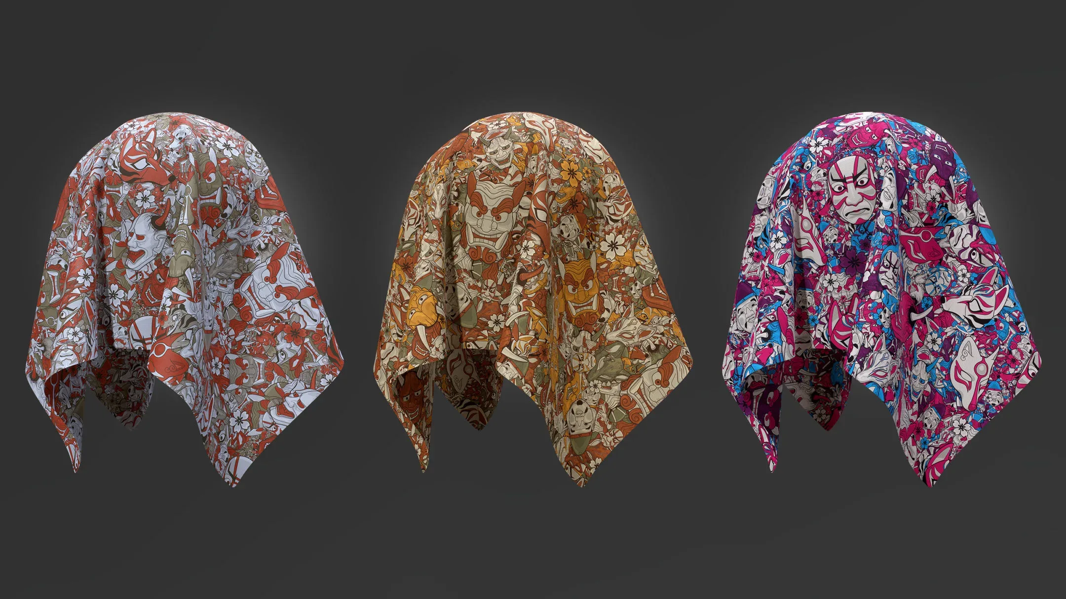 Kabuki Fabric - Maps Only - FlippedNormals