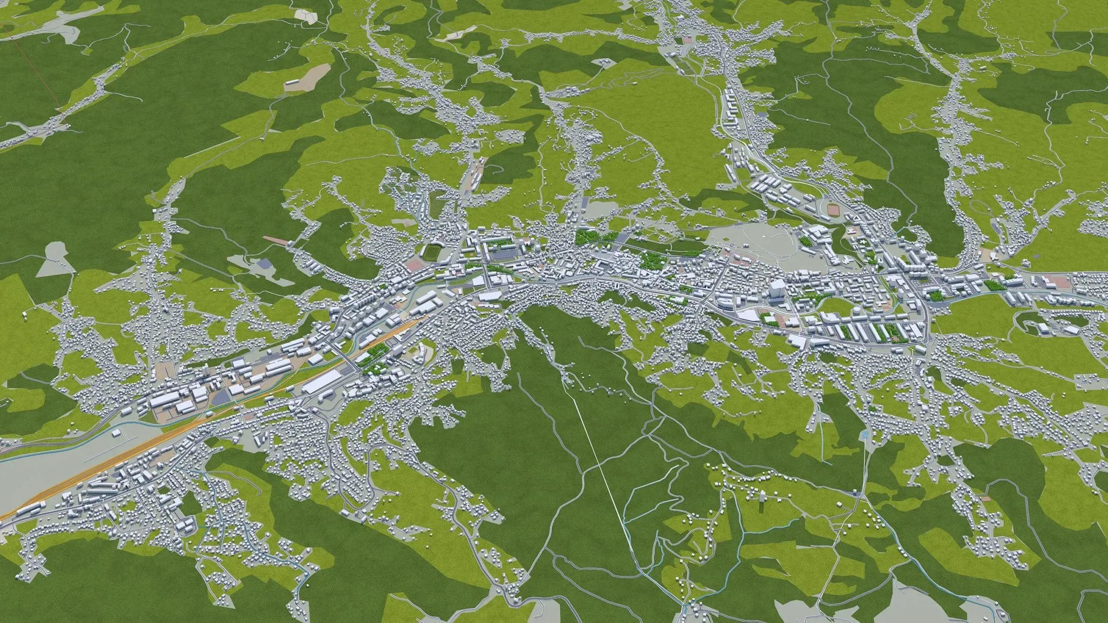 Tuzla Bosnia & Herzegovina City - FlippedNormals