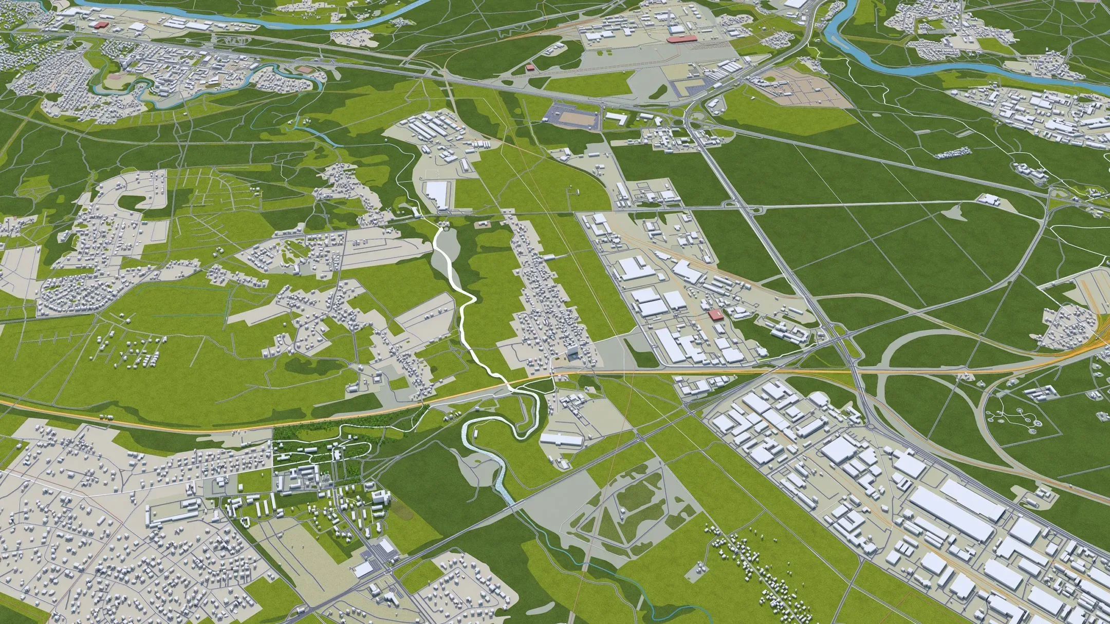 Vilnius City Lithuania 3D Model - FlippedNormals