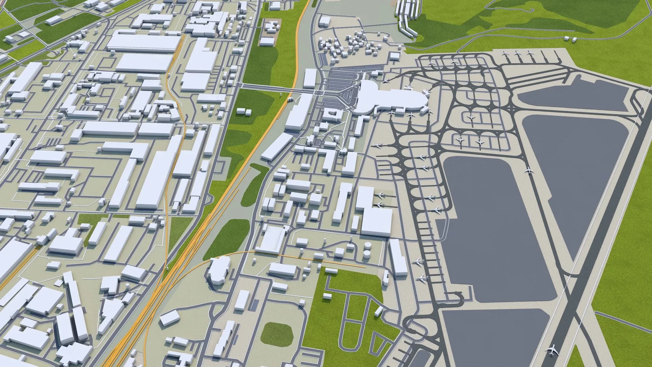 Vilnius City Lithuania 3D Model - FlippedNormals