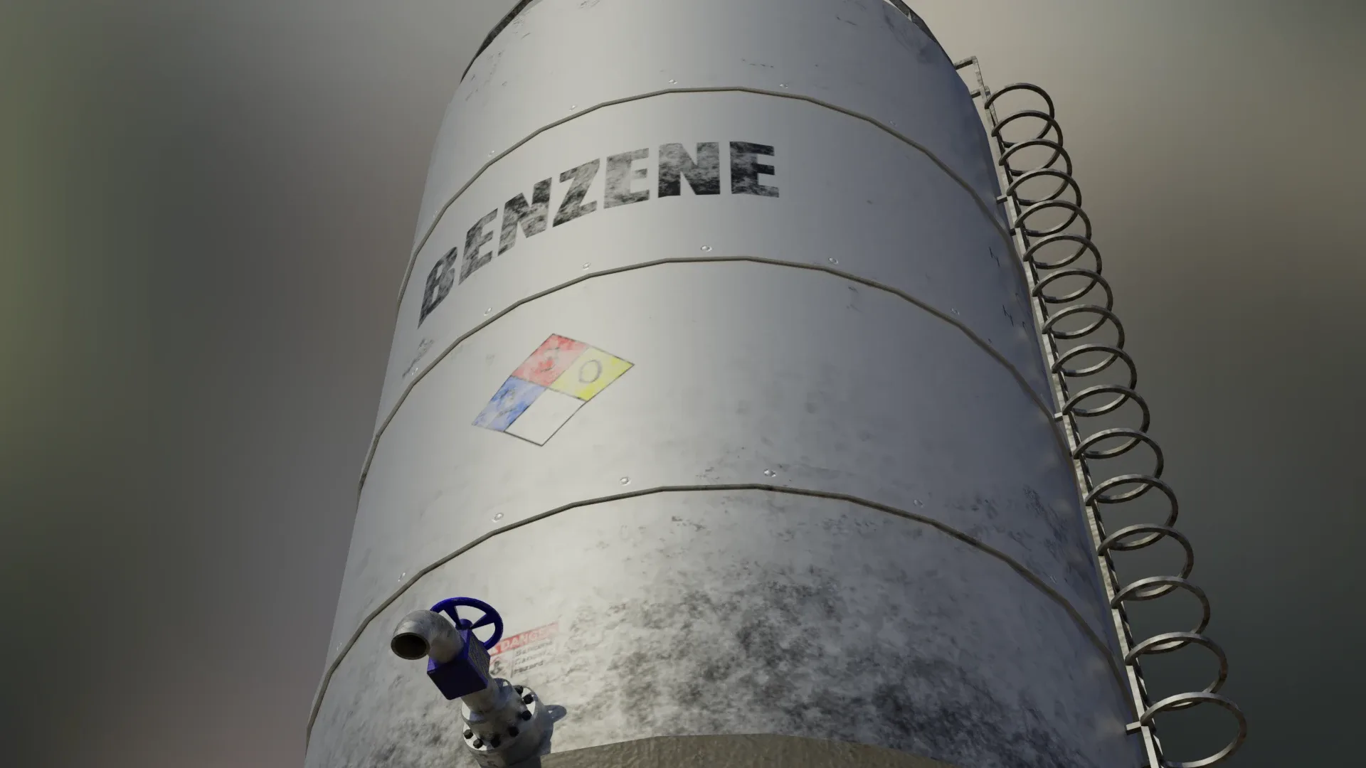 Industrial Benzene Storage Tank - FlippedNormals