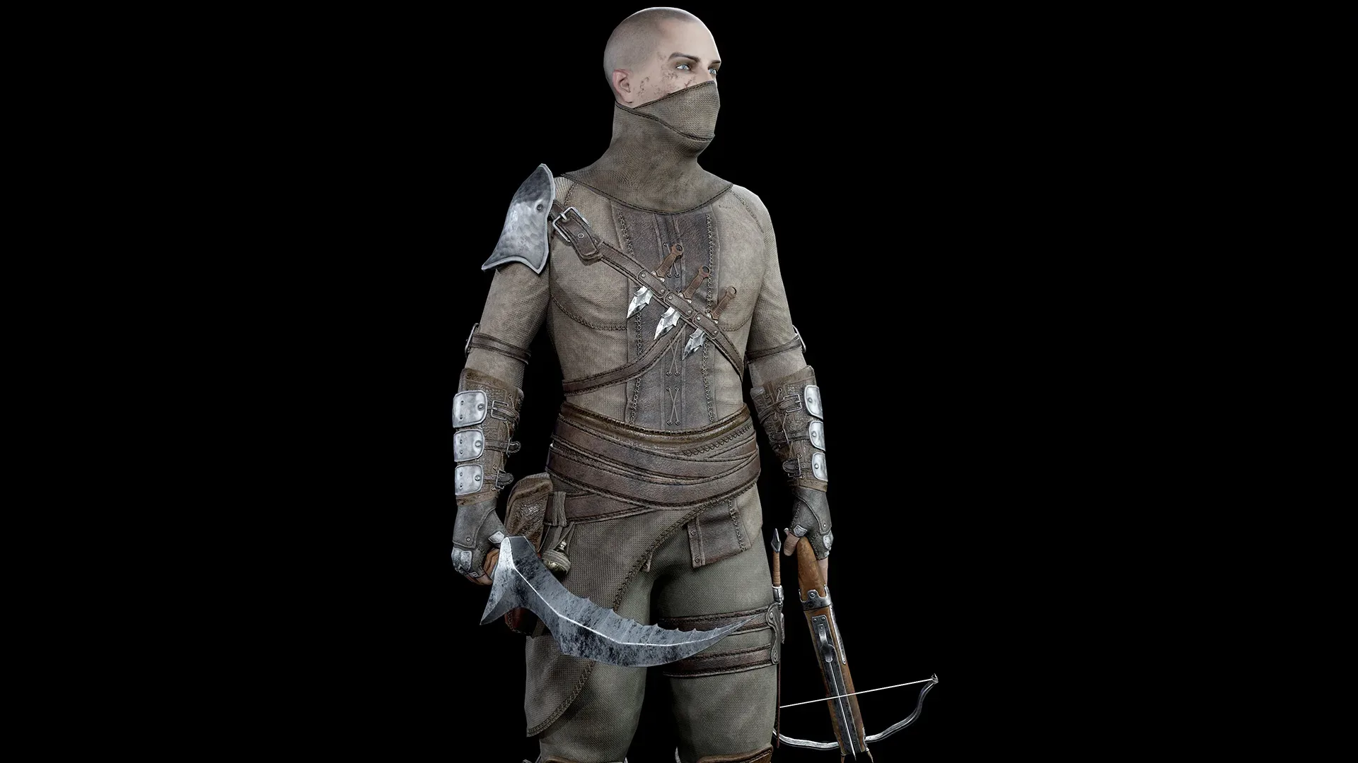 Assassin - Rigged & Animated - FlippedNormals