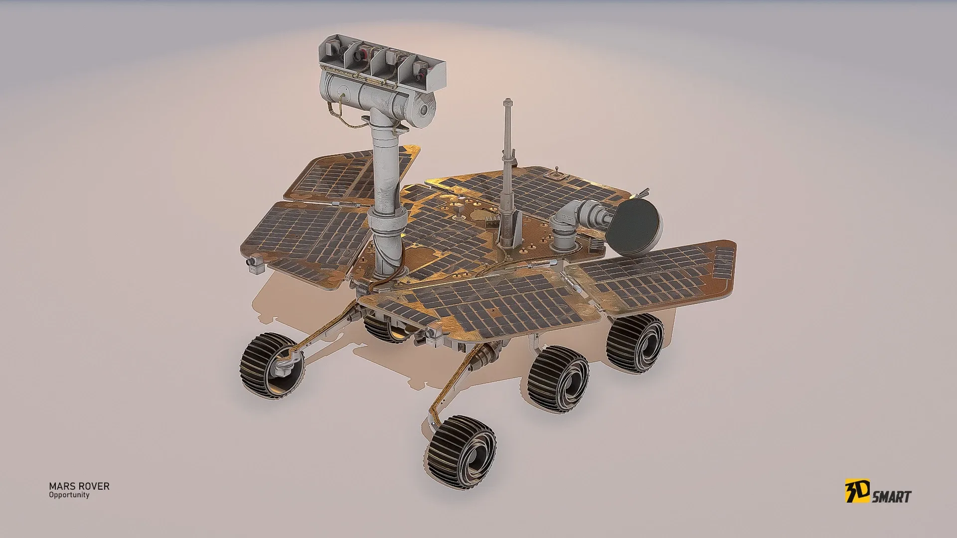 Opportunity Mars Rover (LowPoly) - FlippedNormals