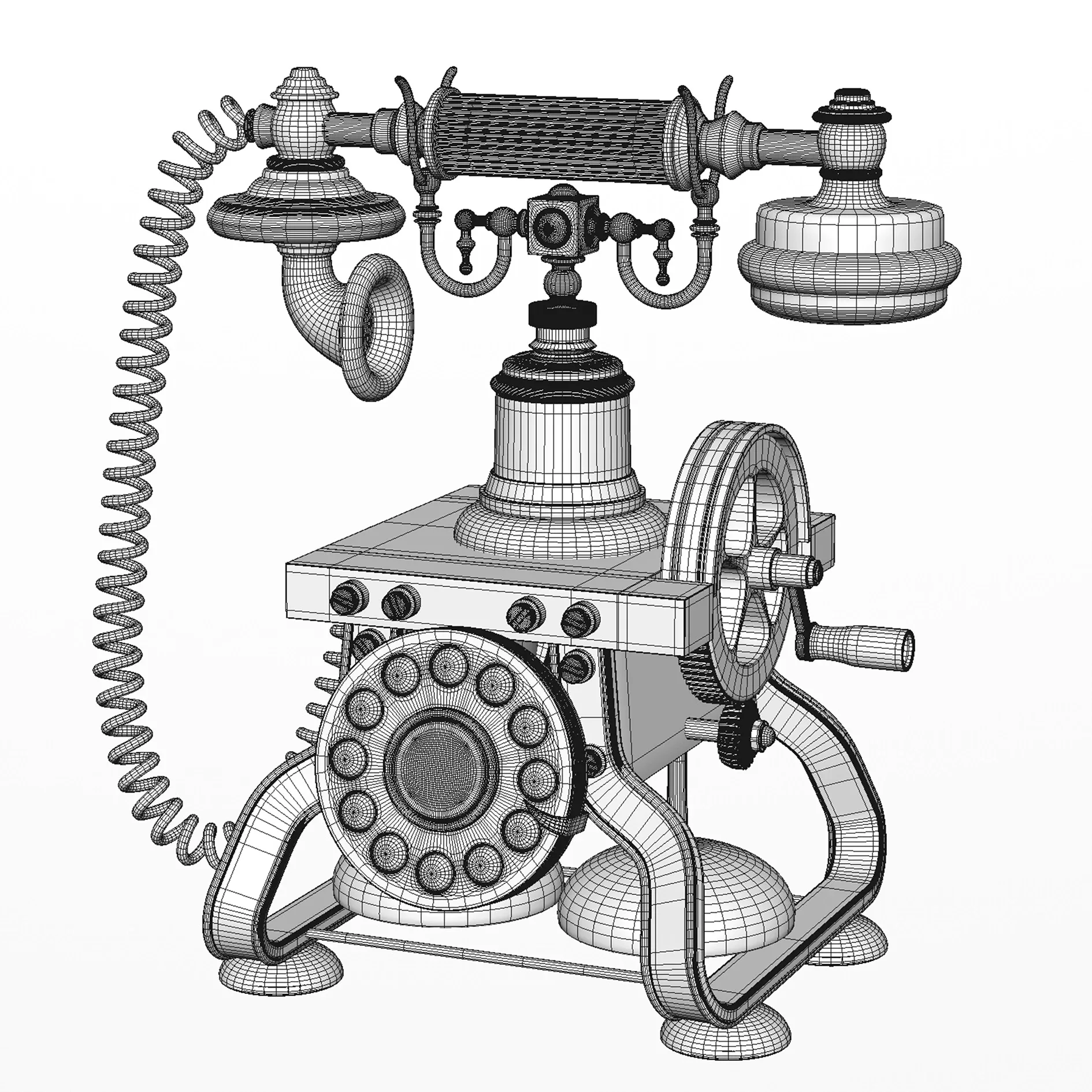 Antique Telephone Classic Rotating - FlippedNormals