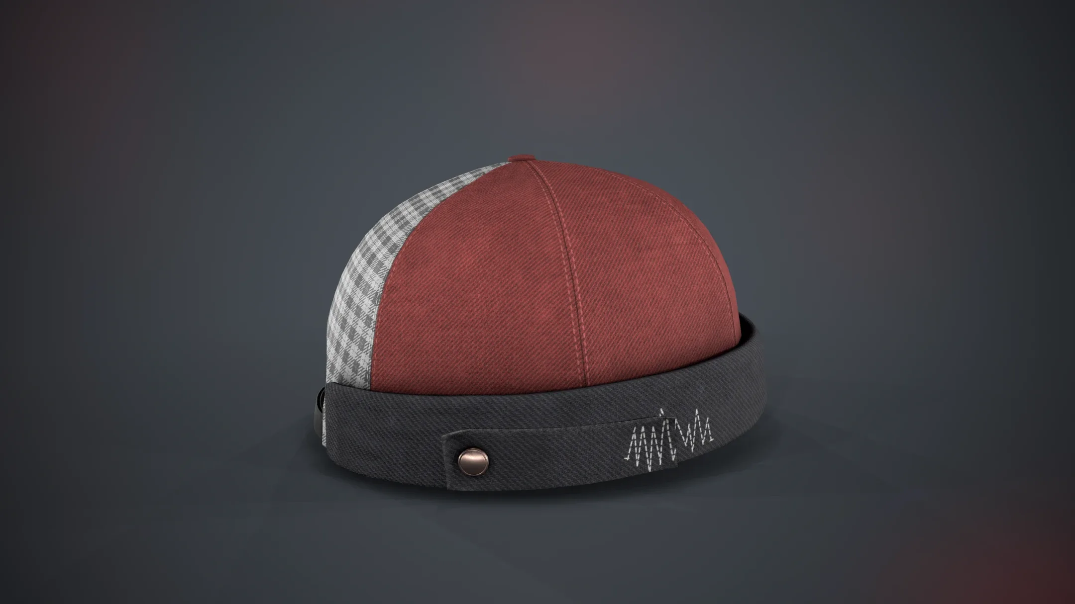 Red Jeans Brimless Cap - FlippedNormals