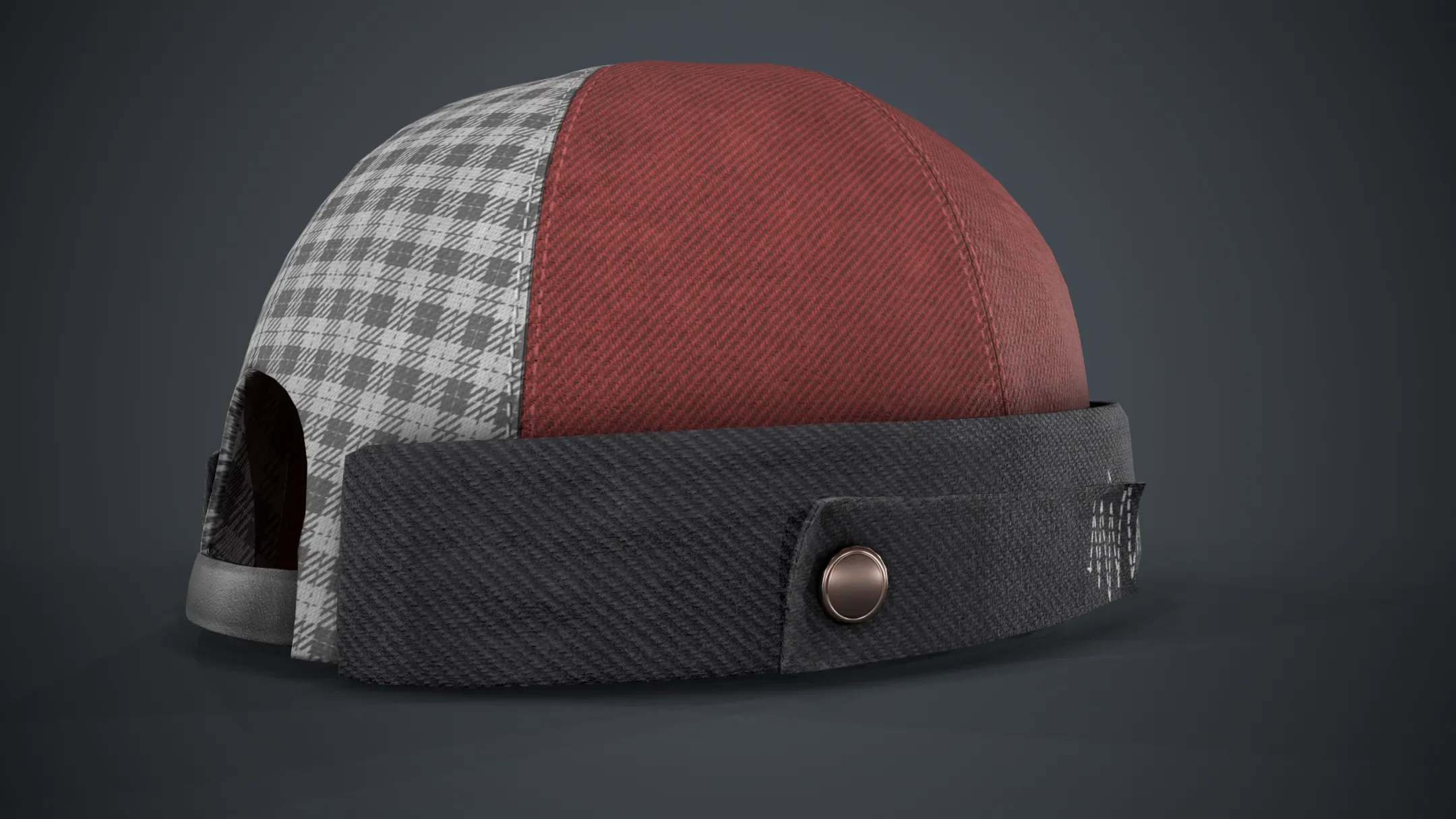 Red Jeans Brimless Cap - FlippedNormals