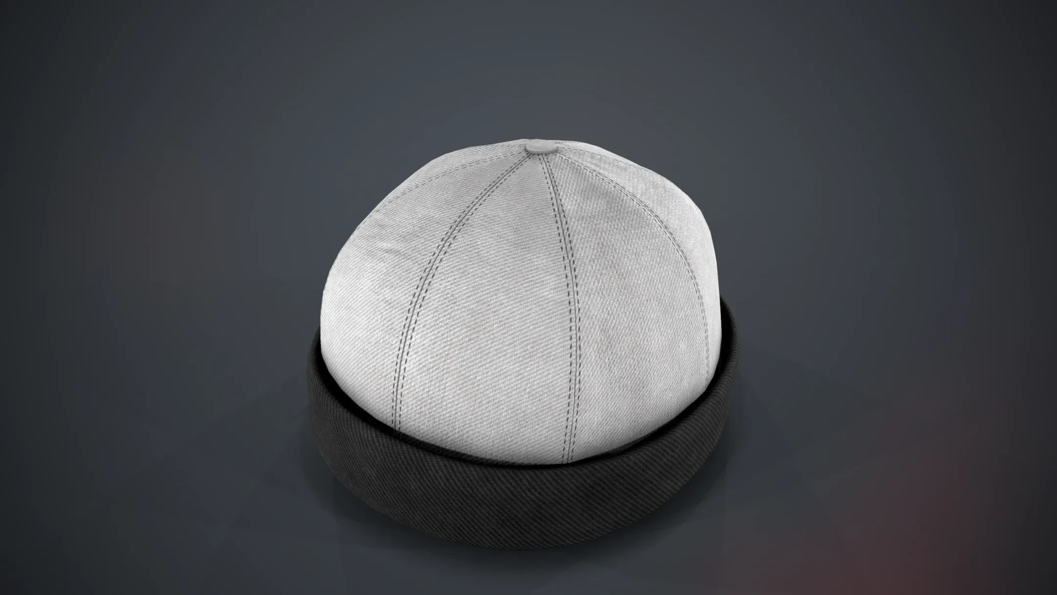 White Jeans Brimless Cap - FlippedNormals