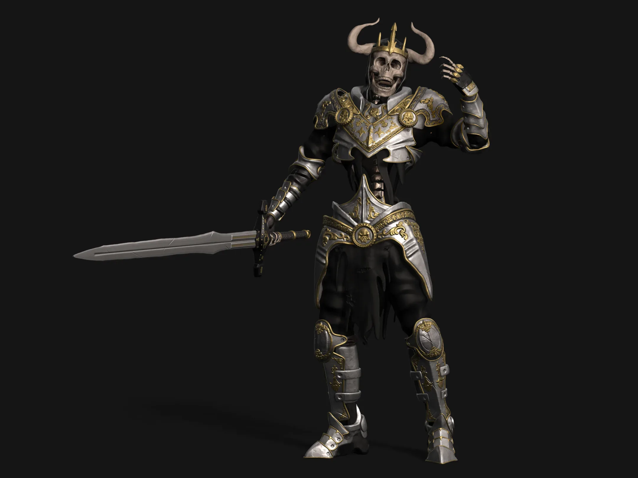 Undead Knight (High-poly ZBrush) - FlippedNormals