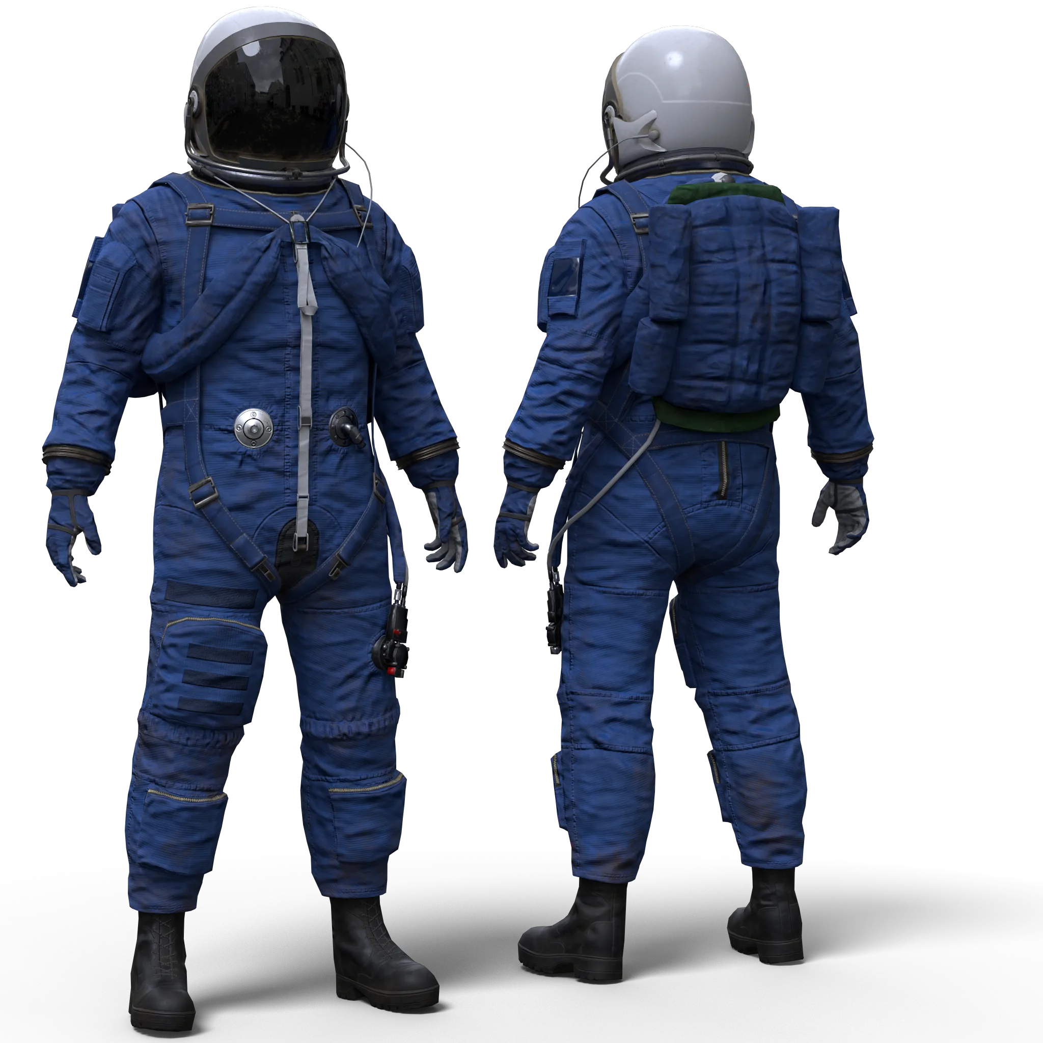 CS02 Male Space Suit - FlippedNormals