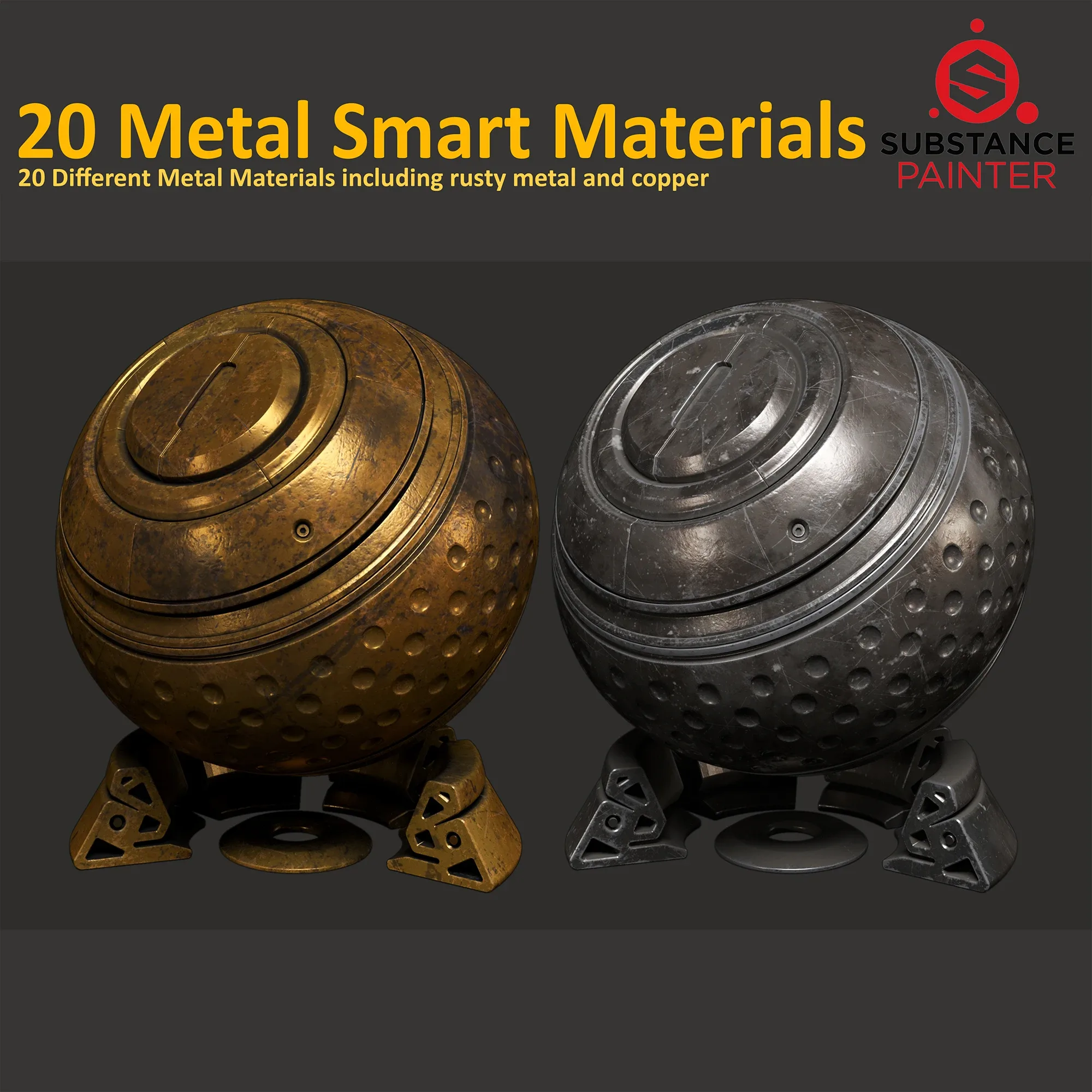 20 Metal Smart Material - Vol 2 - FlippedNormals