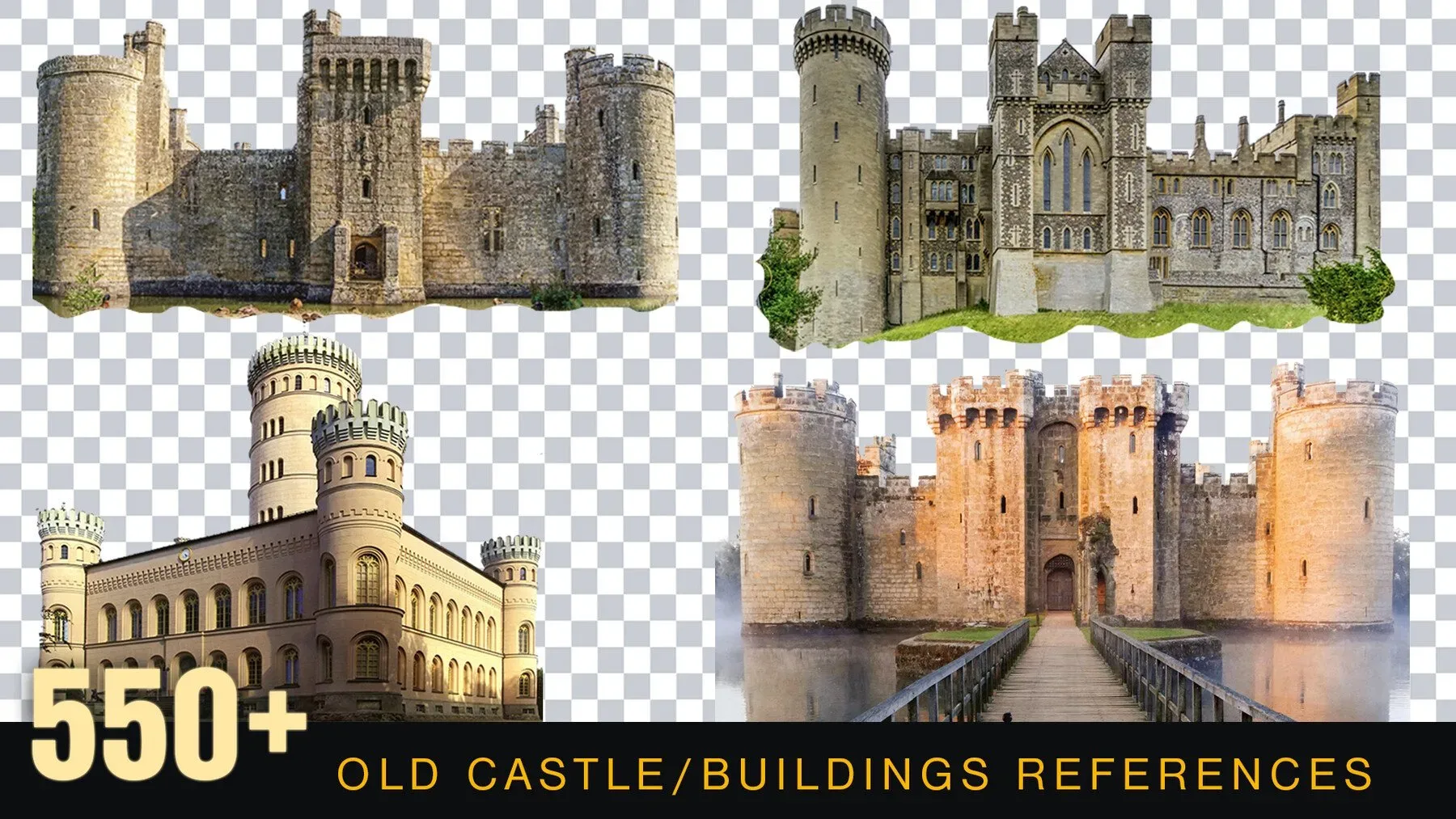 550+ OLD Castles | Buildings Reference - FlippedNormals