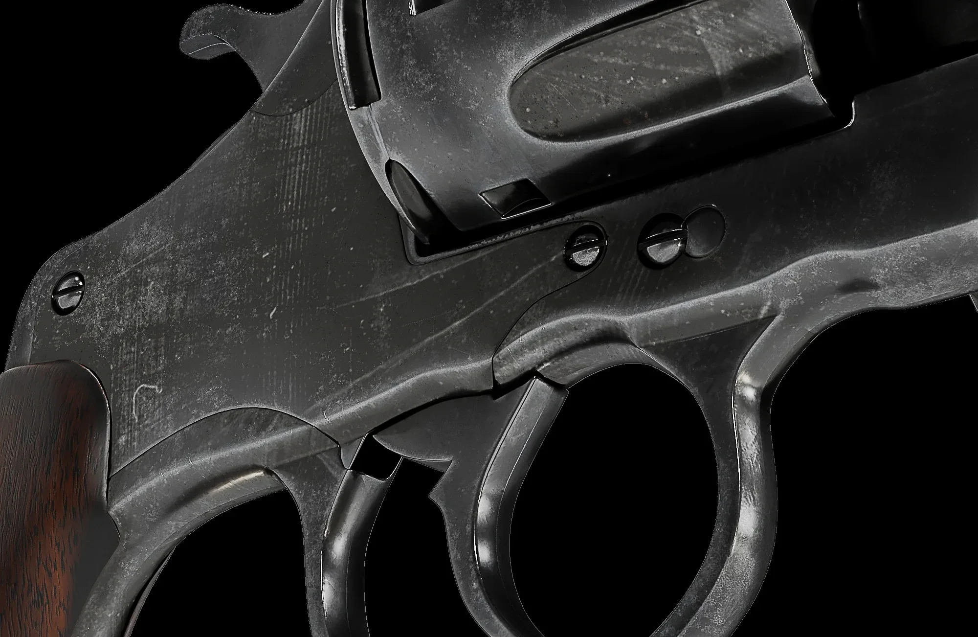 Realistic 3D Model Colt-Revolver-1903 - FlippedNormals