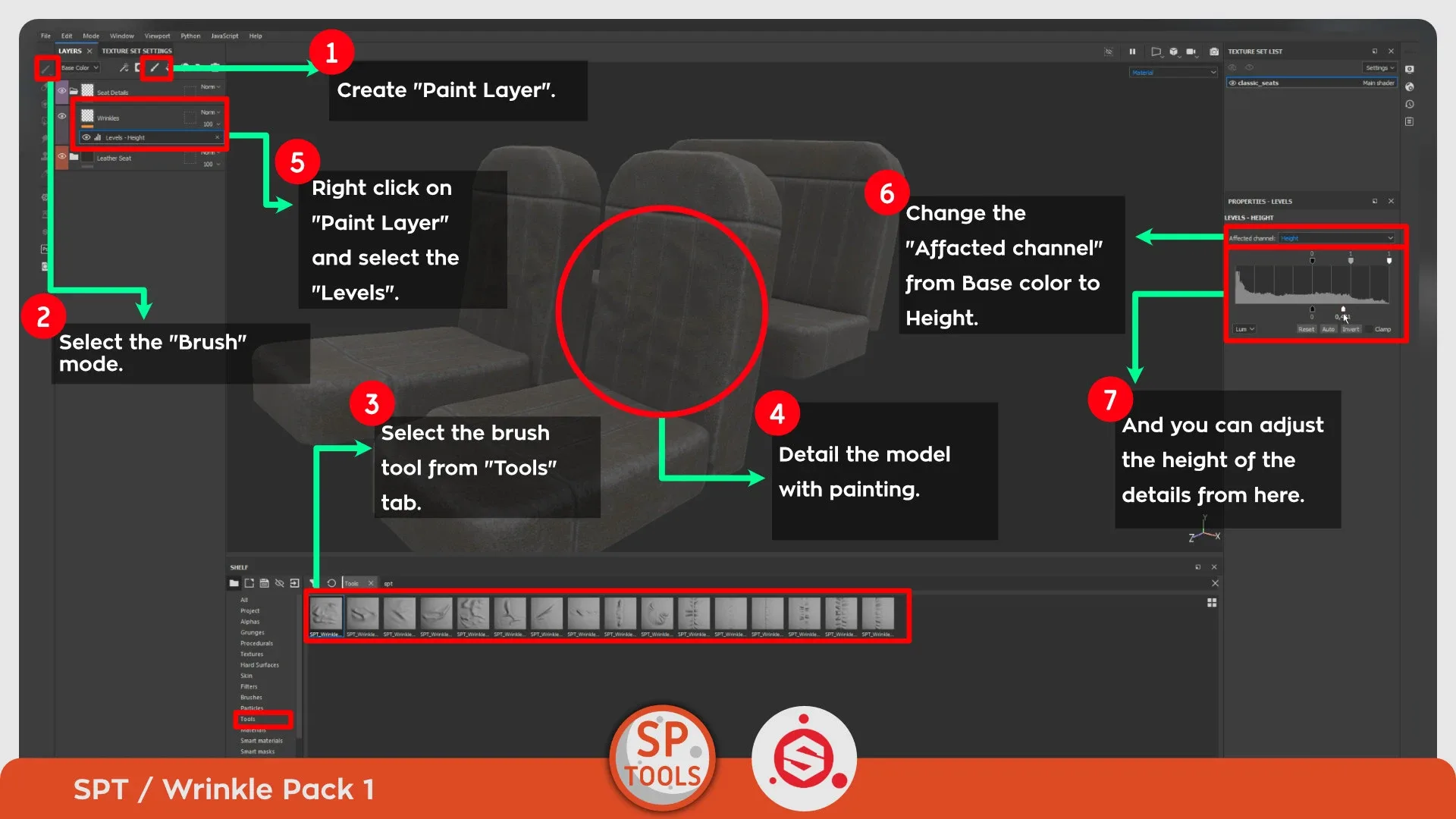 SPT Wrinkle Sculpt Tool - FlippedNormals