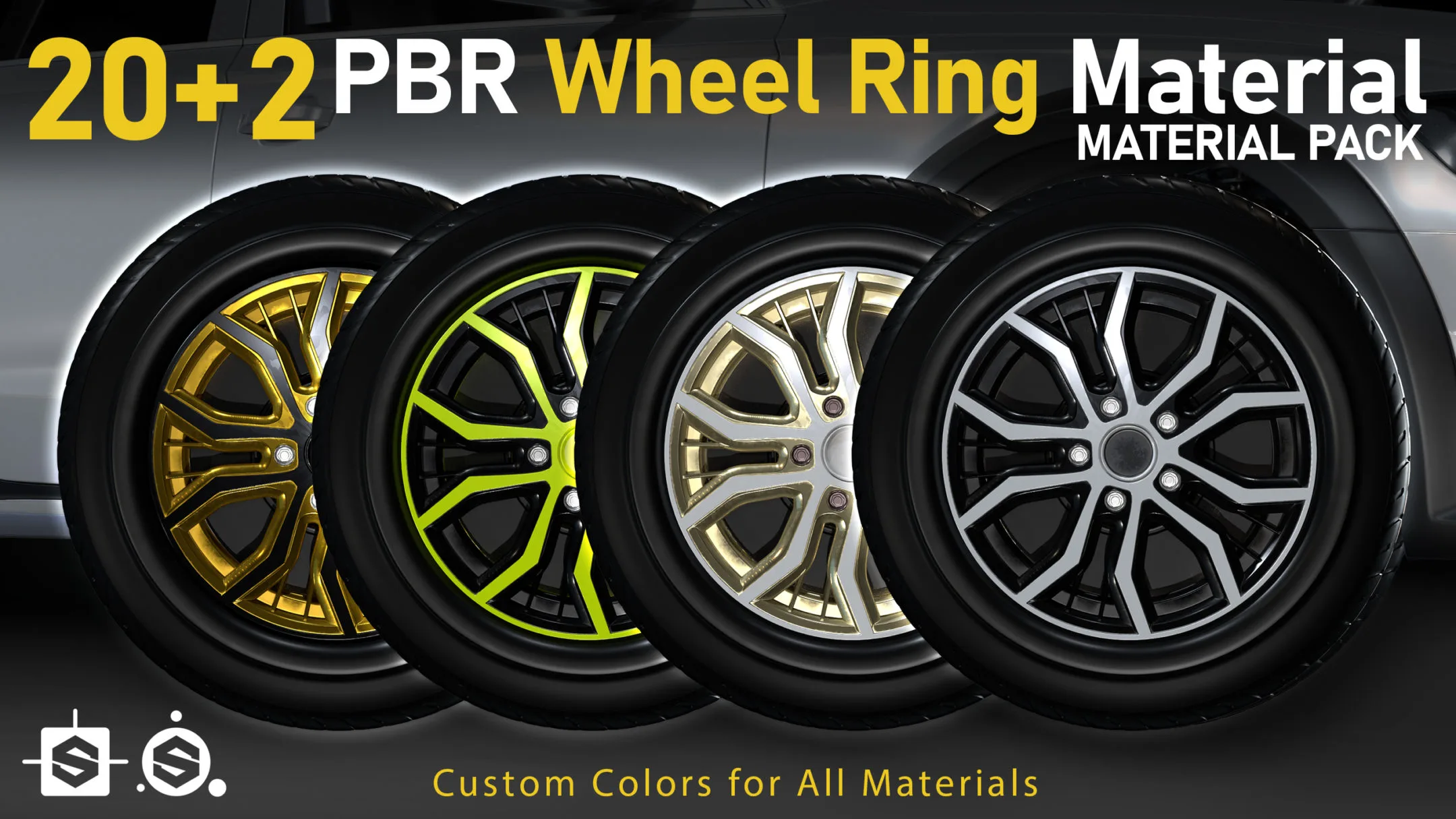20+2 PBR Wheel Ring Material - FlippedNormals