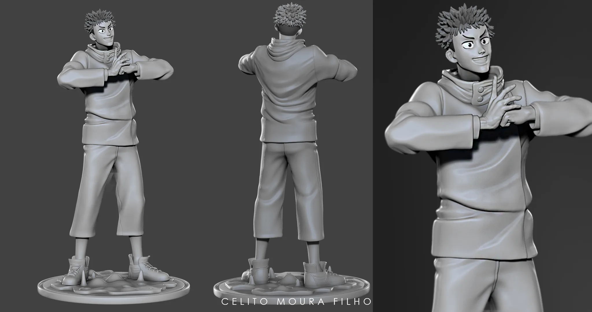 Yuji Itadori Stl - Jujutsu Kaisen - FlippedNormals Yuji Itadori Stl - Jujutsu Kaisen - FlippedNormals