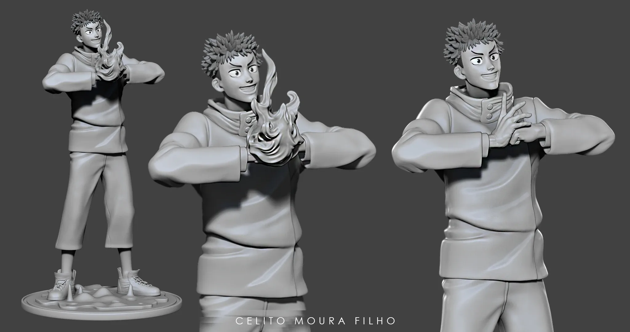 Yuji Itadori Stl - Jujutsu Kaisen - FlippedNormals Yuji Itadori Stl - Jujutsu Kaisen - FlippedNormals