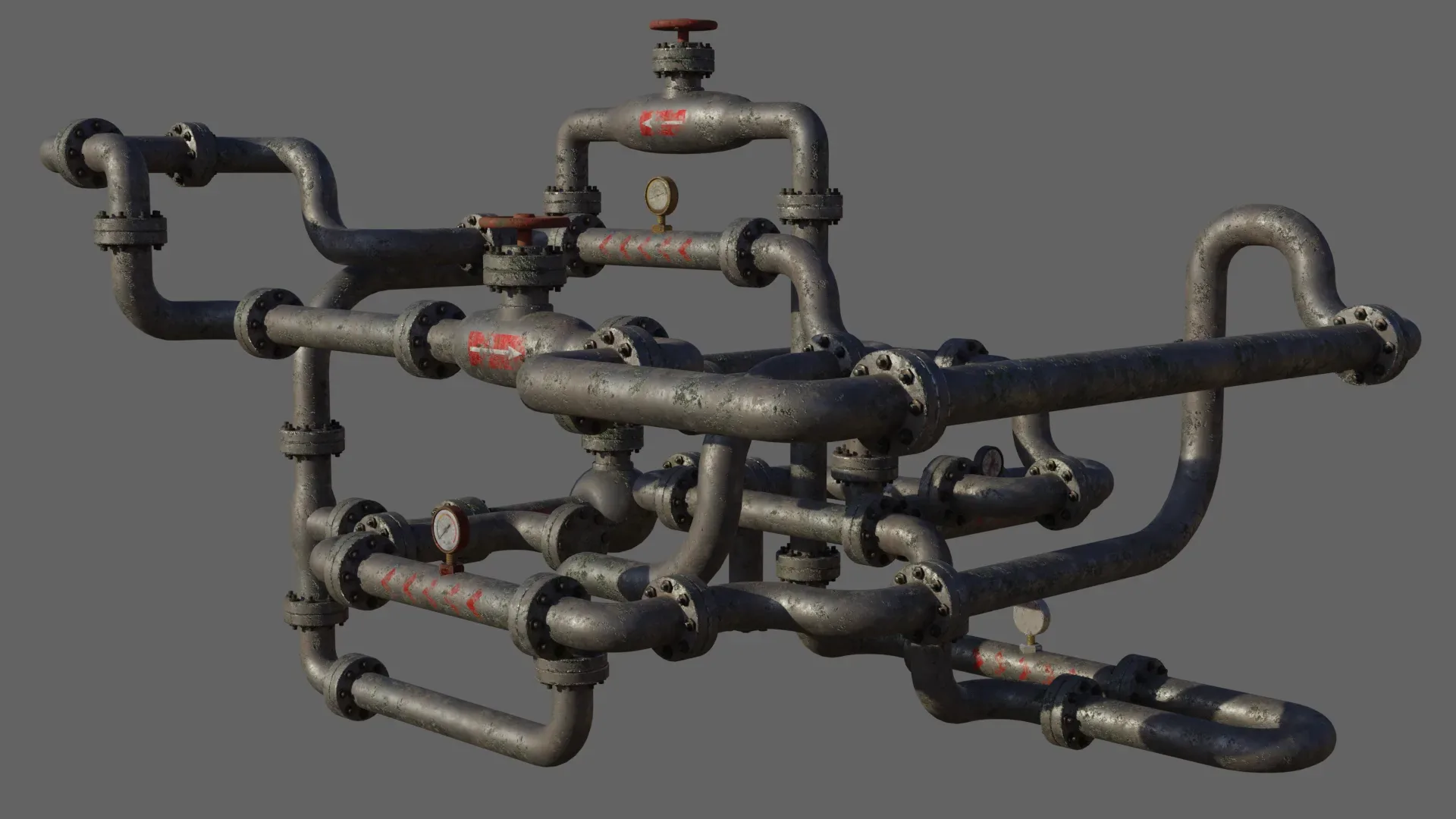 Industrial Pipes Asset Pack - FlippedNormals