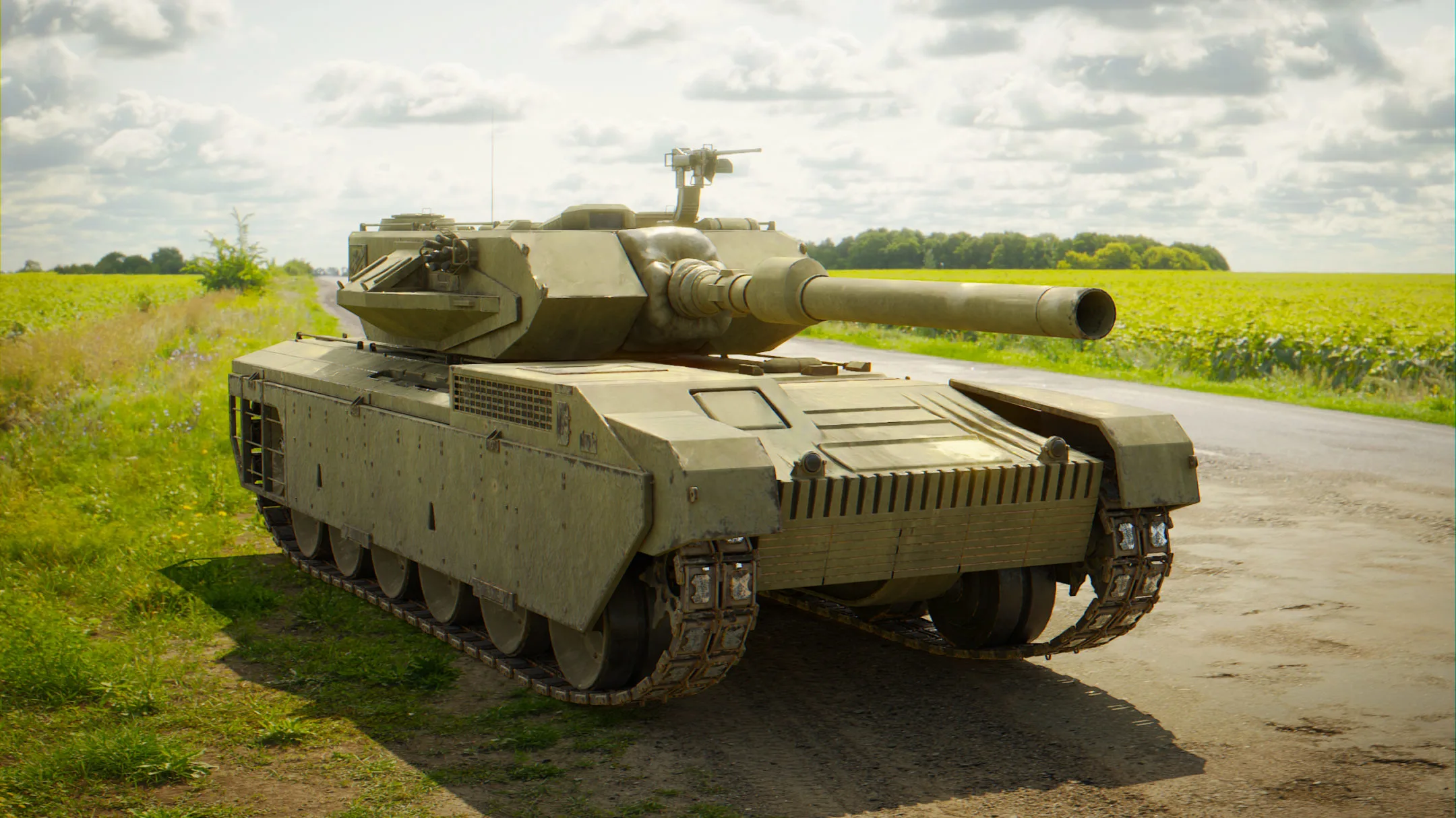 Tank Rigged, Animation Ready - FlippedNormals