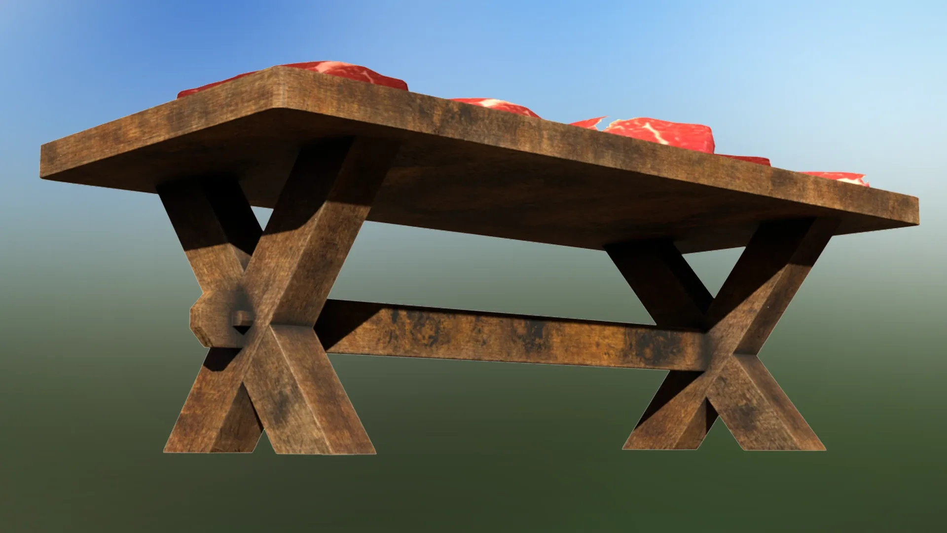 Medieval Meat Table Set - FlippedNormals