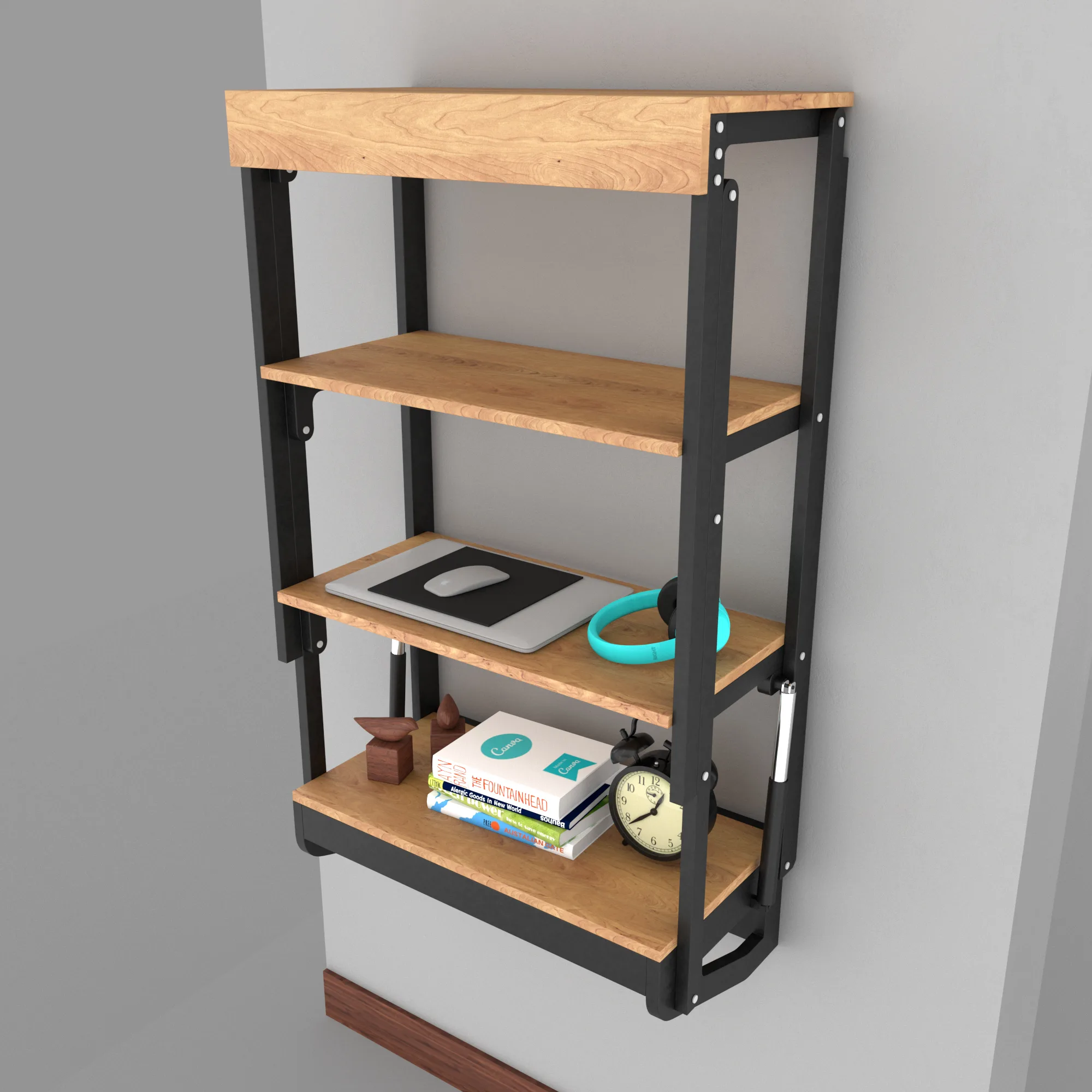 Wall Mounted Convertible Shelf - FlippedNormals