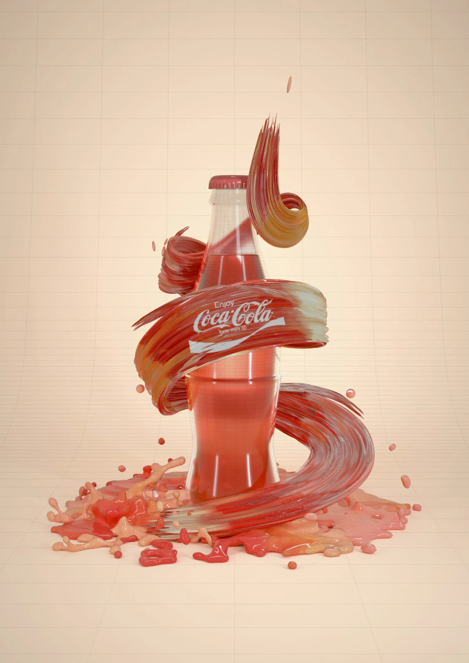 Coke Modeling and Rendering - FlippedNormals