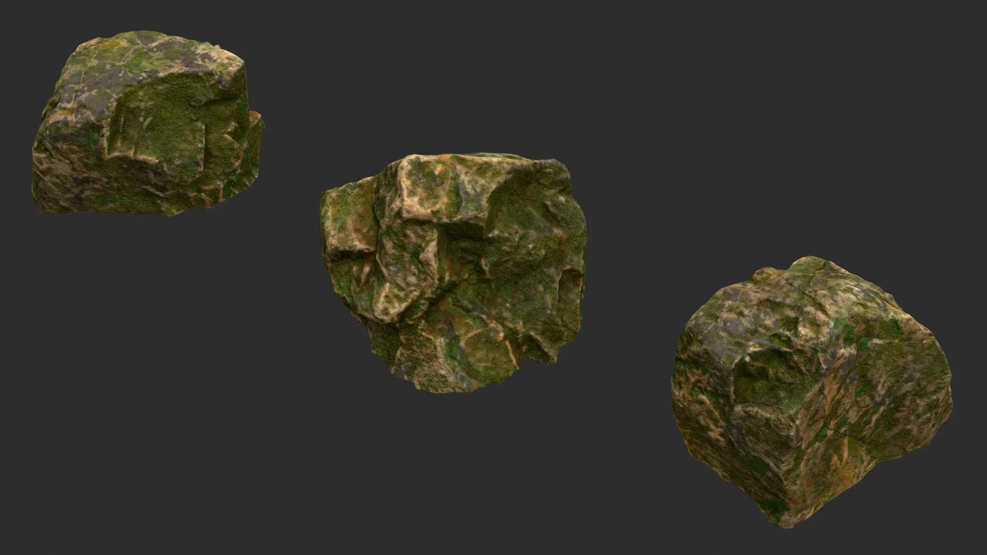 Photoscanned Rocks 01 - FlippedNormals