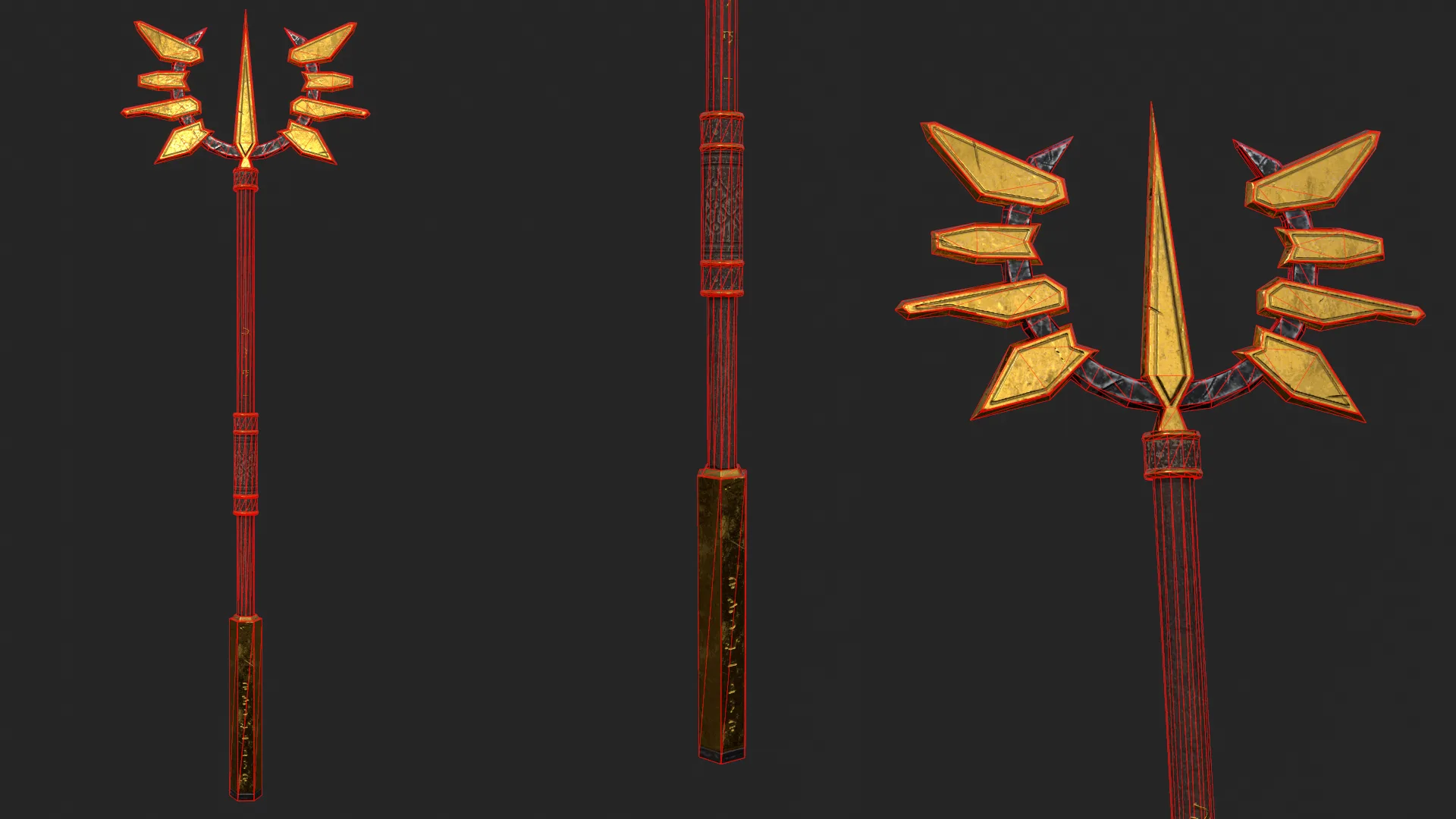 5 Fantasy Stylish Staff - Game - FlippedNormals