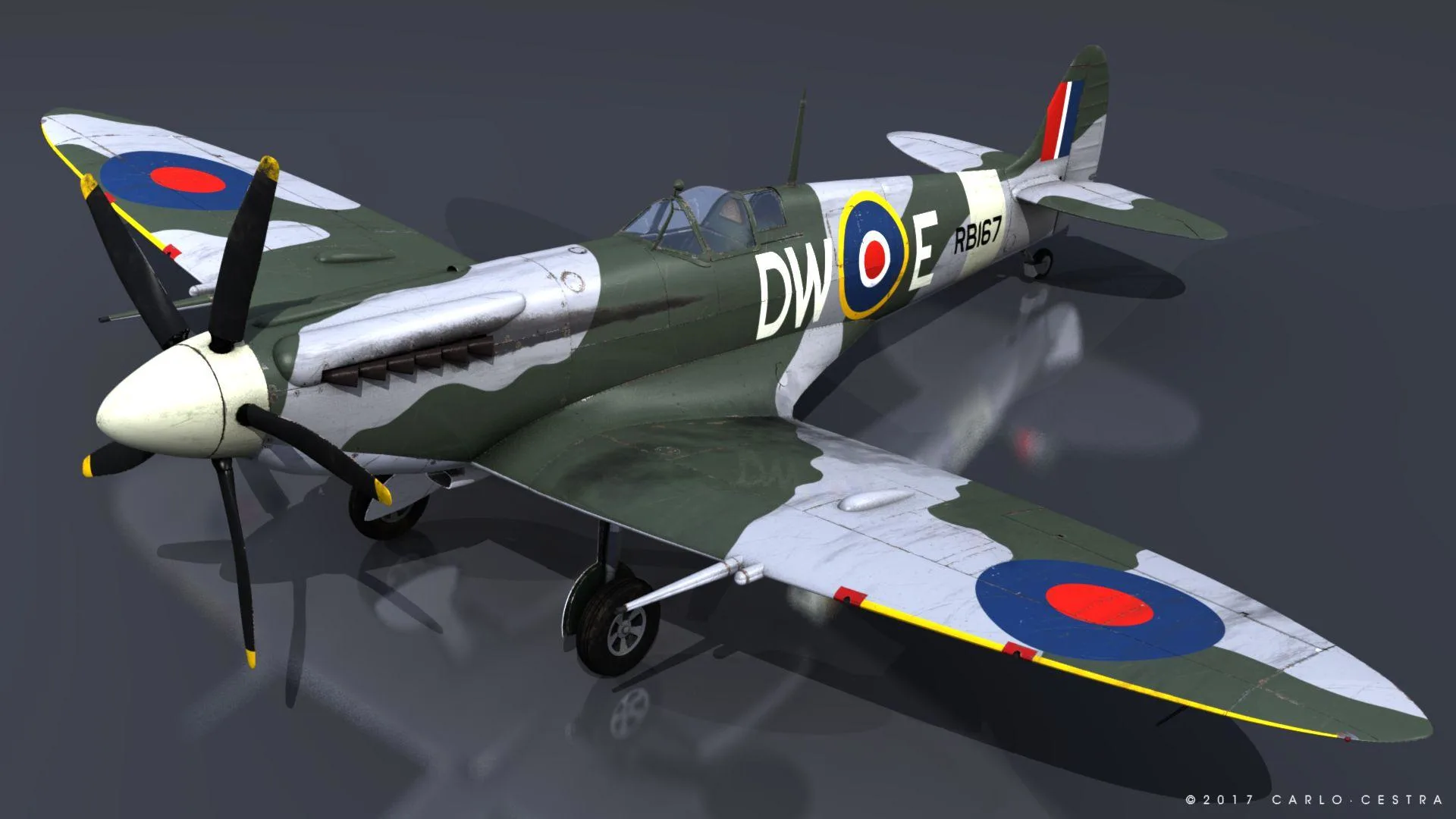 SUPERMARINE SPITFIRE MK XIV 610th - FlippedNormals