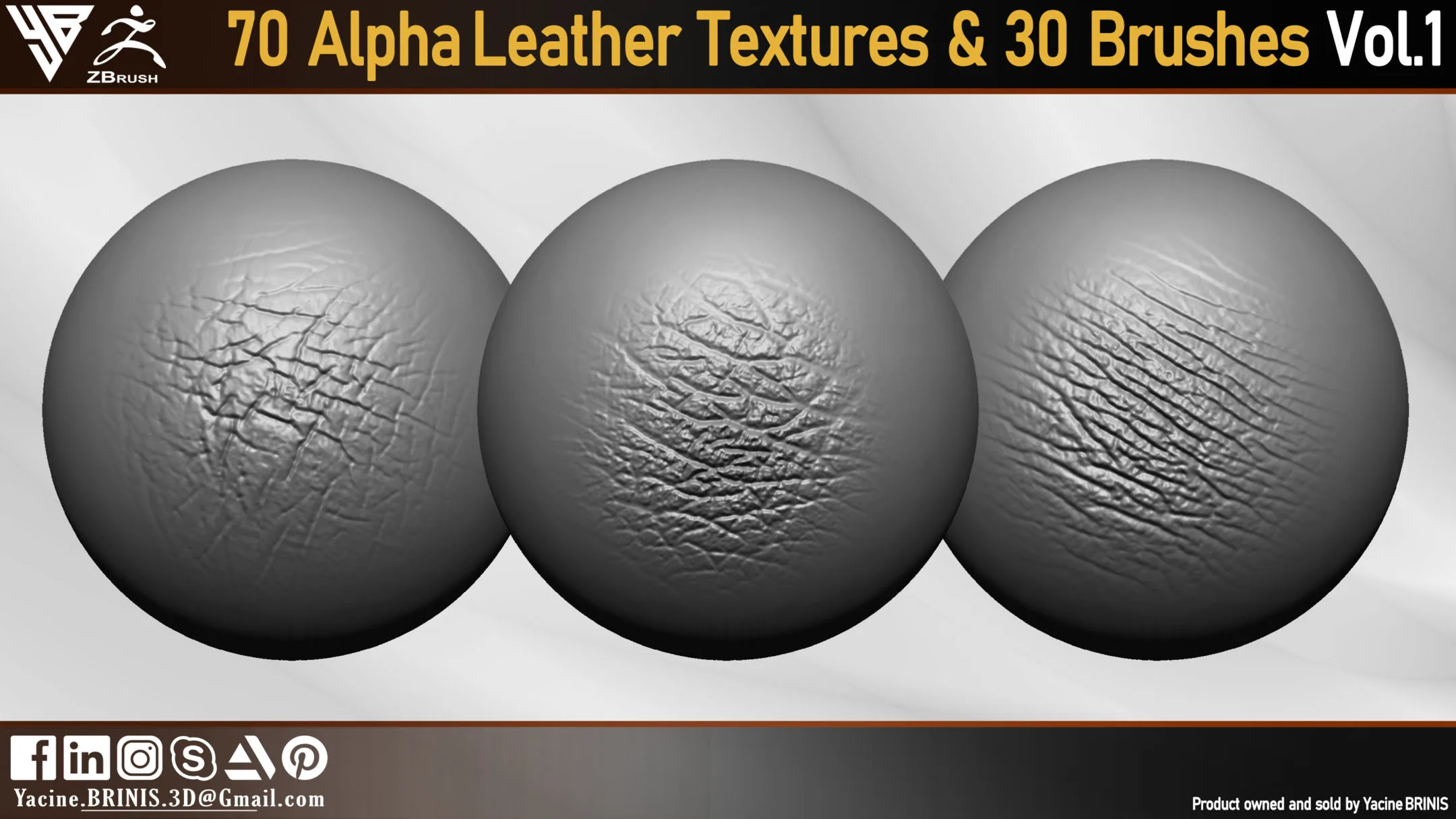 70 Alpha Leather Textures & 30 - FlippedNormals