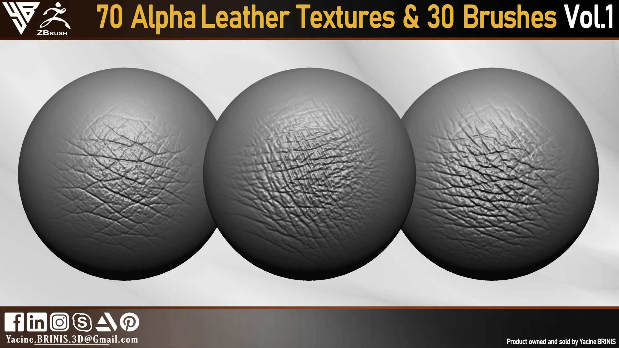70 Alpha Leather Textures & 30 - FlippedNormals