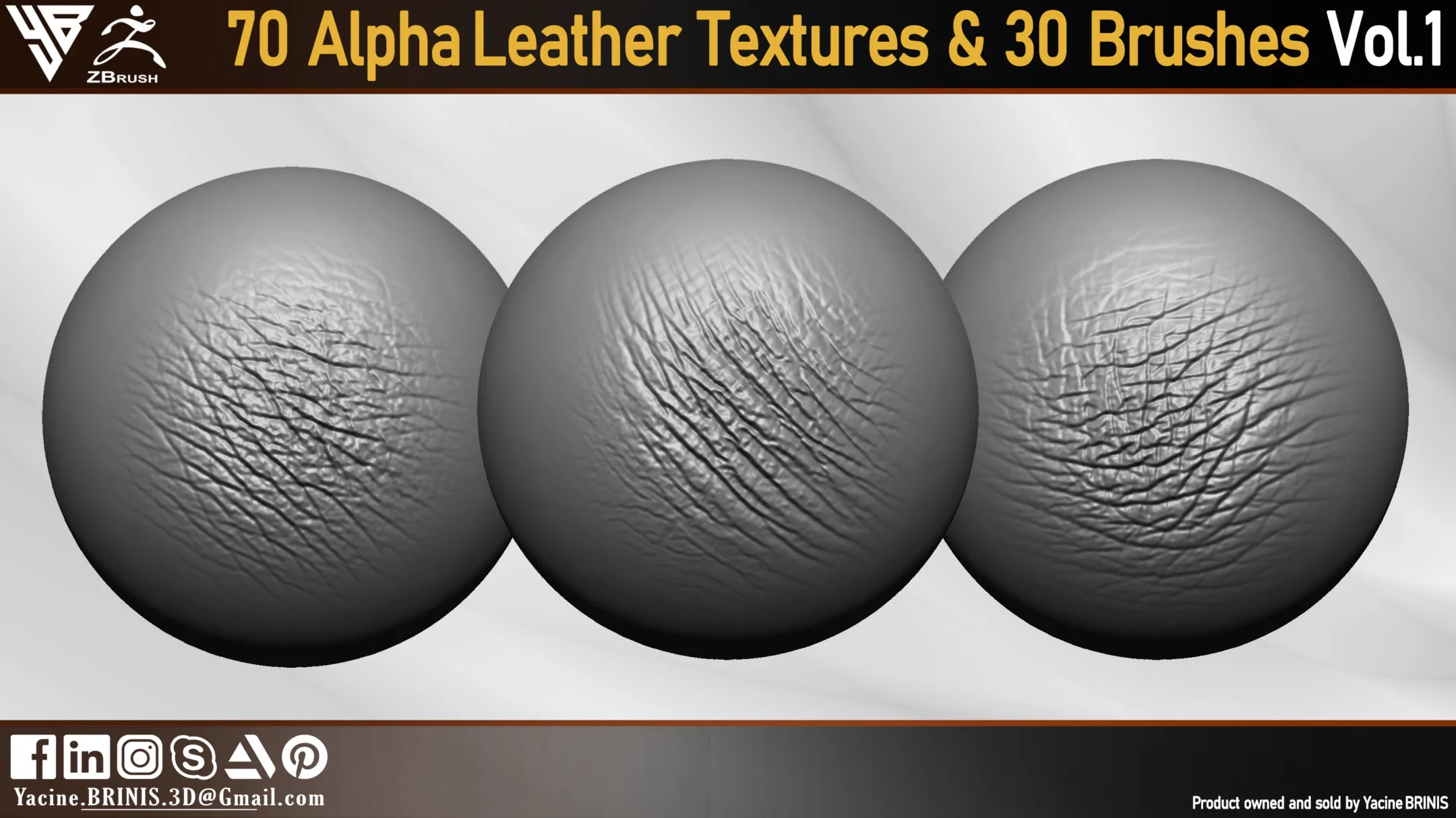 70 Alpha Leather Textures & 30 - FlippedNormals