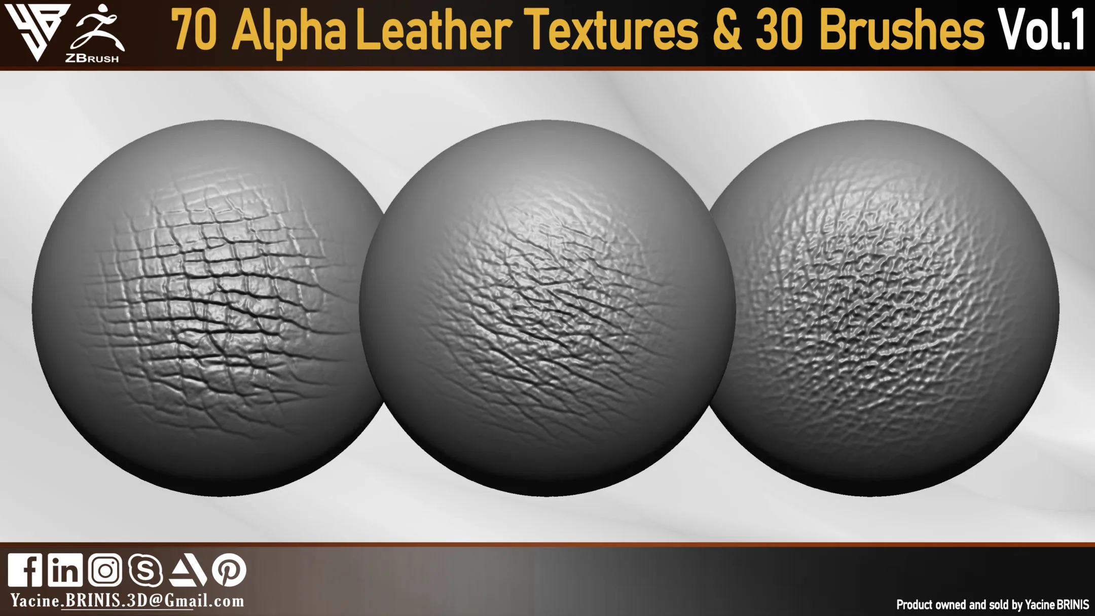 70 Alpha Leather Textures & 30 - FlippedNormals