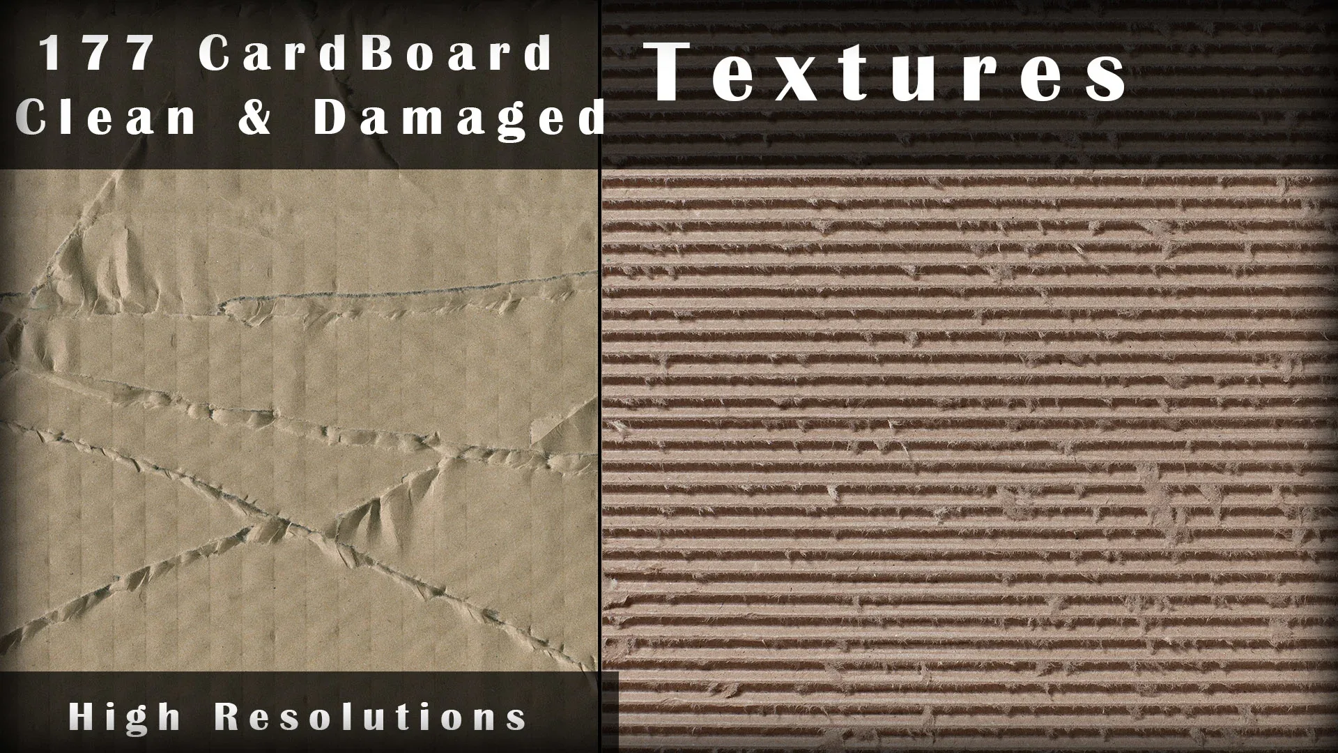 177 CardBoard Textures - FlippedNormals