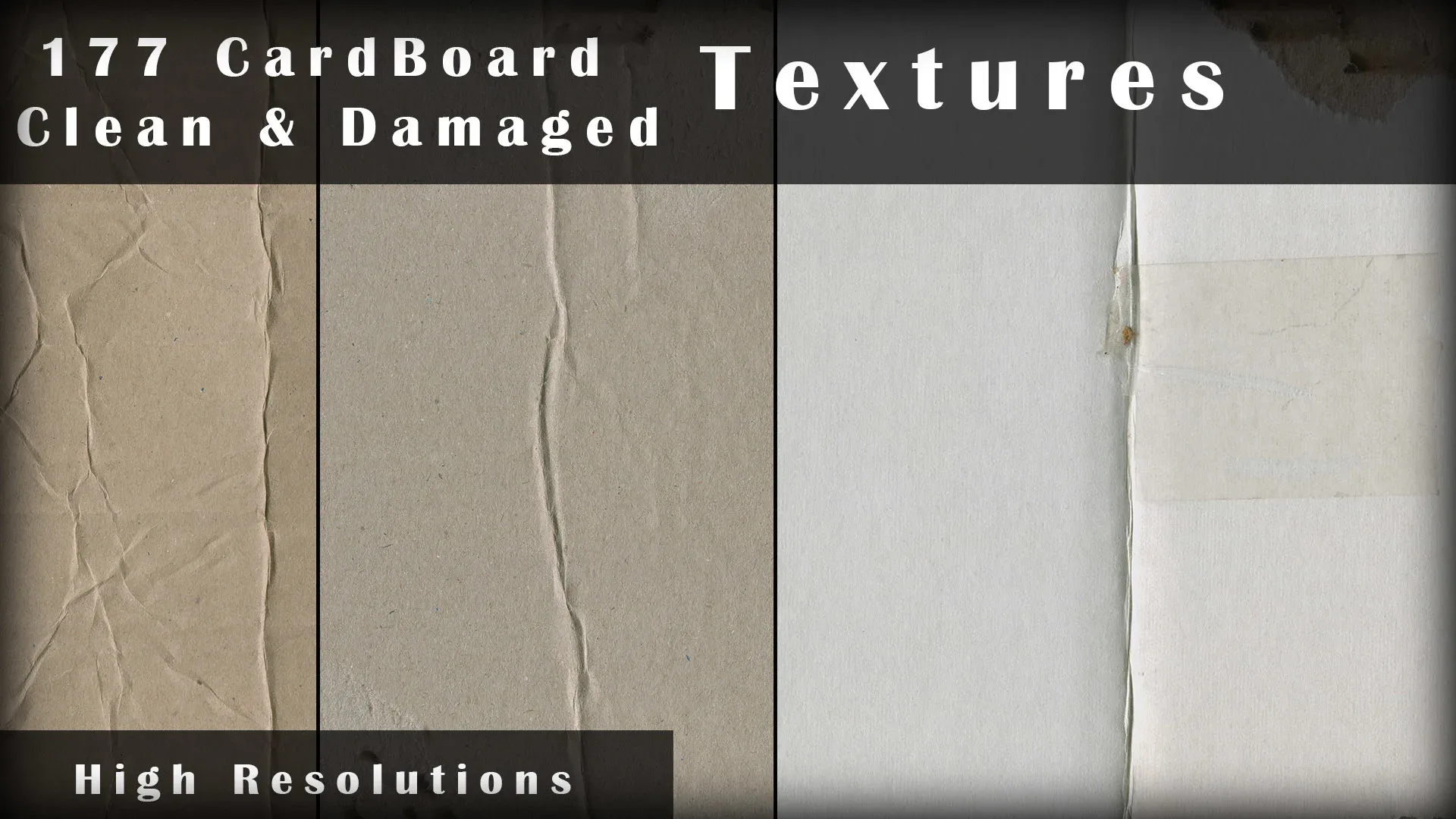 177 CardBoard Textures - FlippedNormals