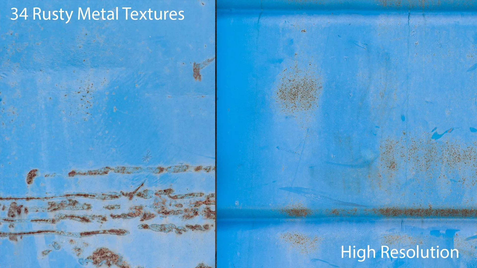 34 Rusty Metal Paint Textures - FlippedNormals