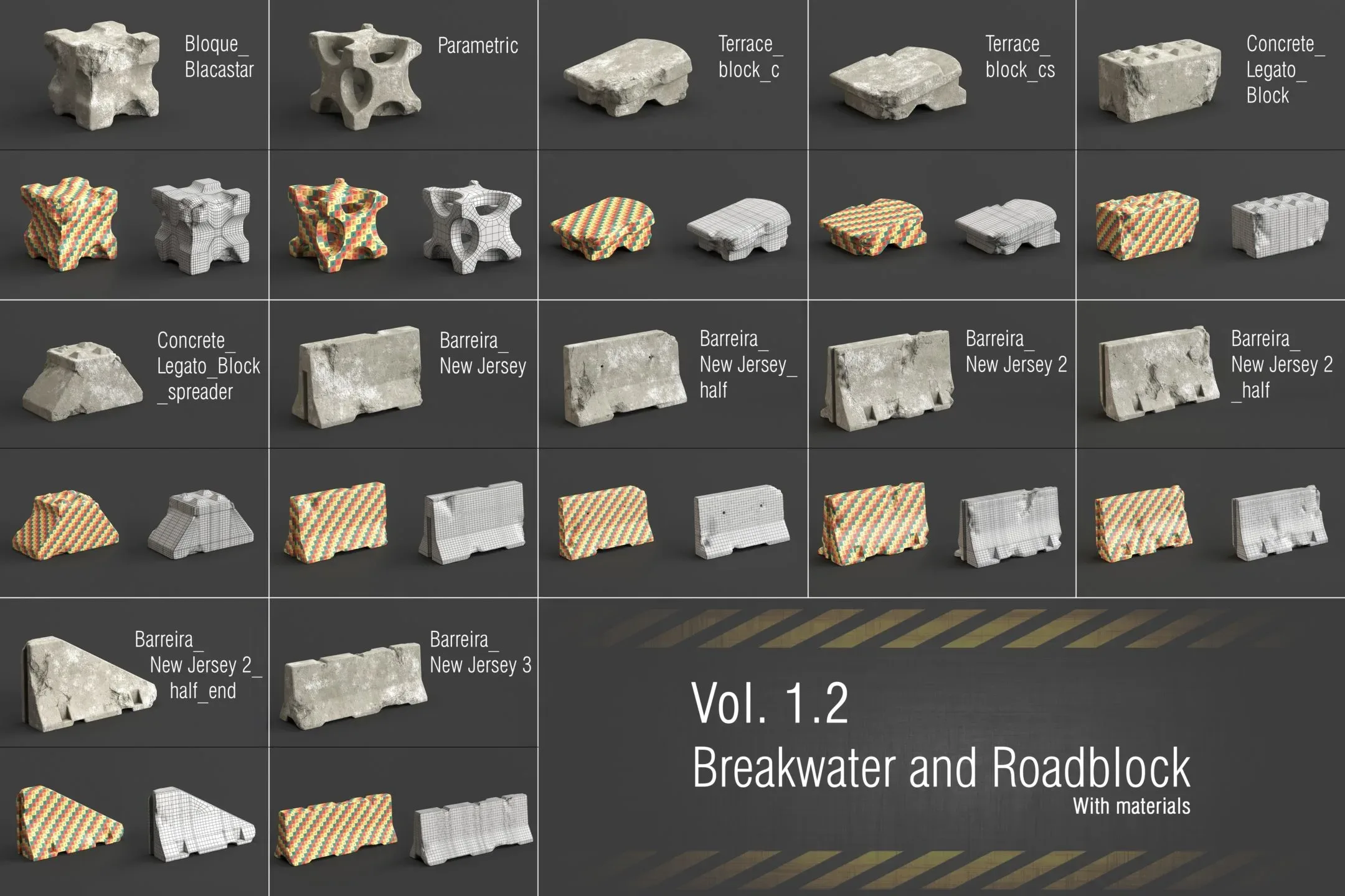 Breakwater and Roadblock Vol 1 - FlippedNormals