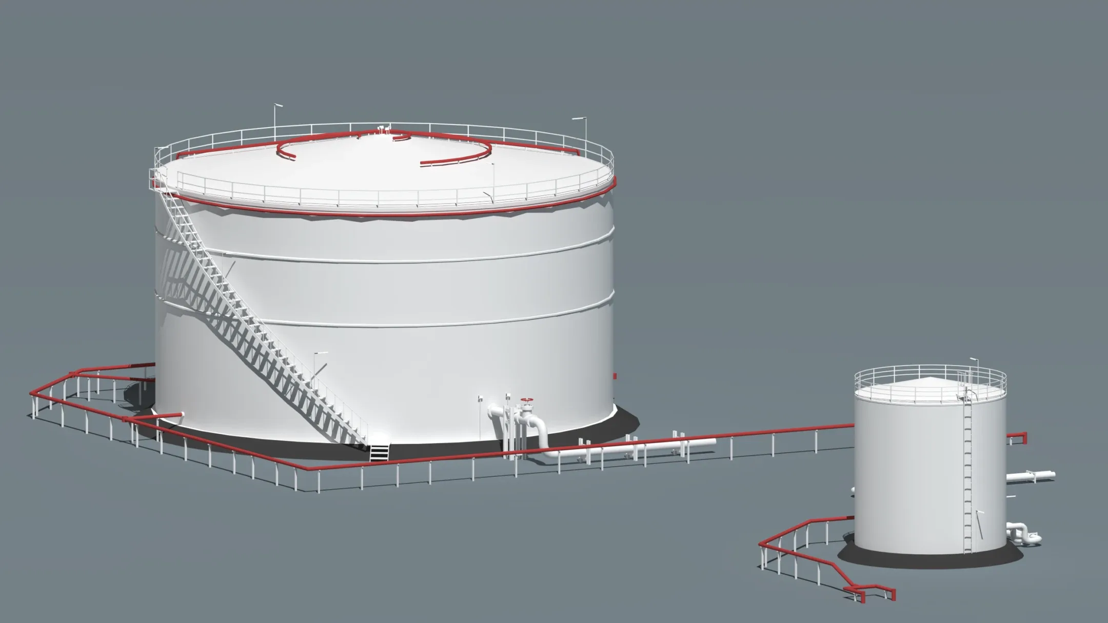 Oil Tanks and Flare Stacks - FlippedNormals