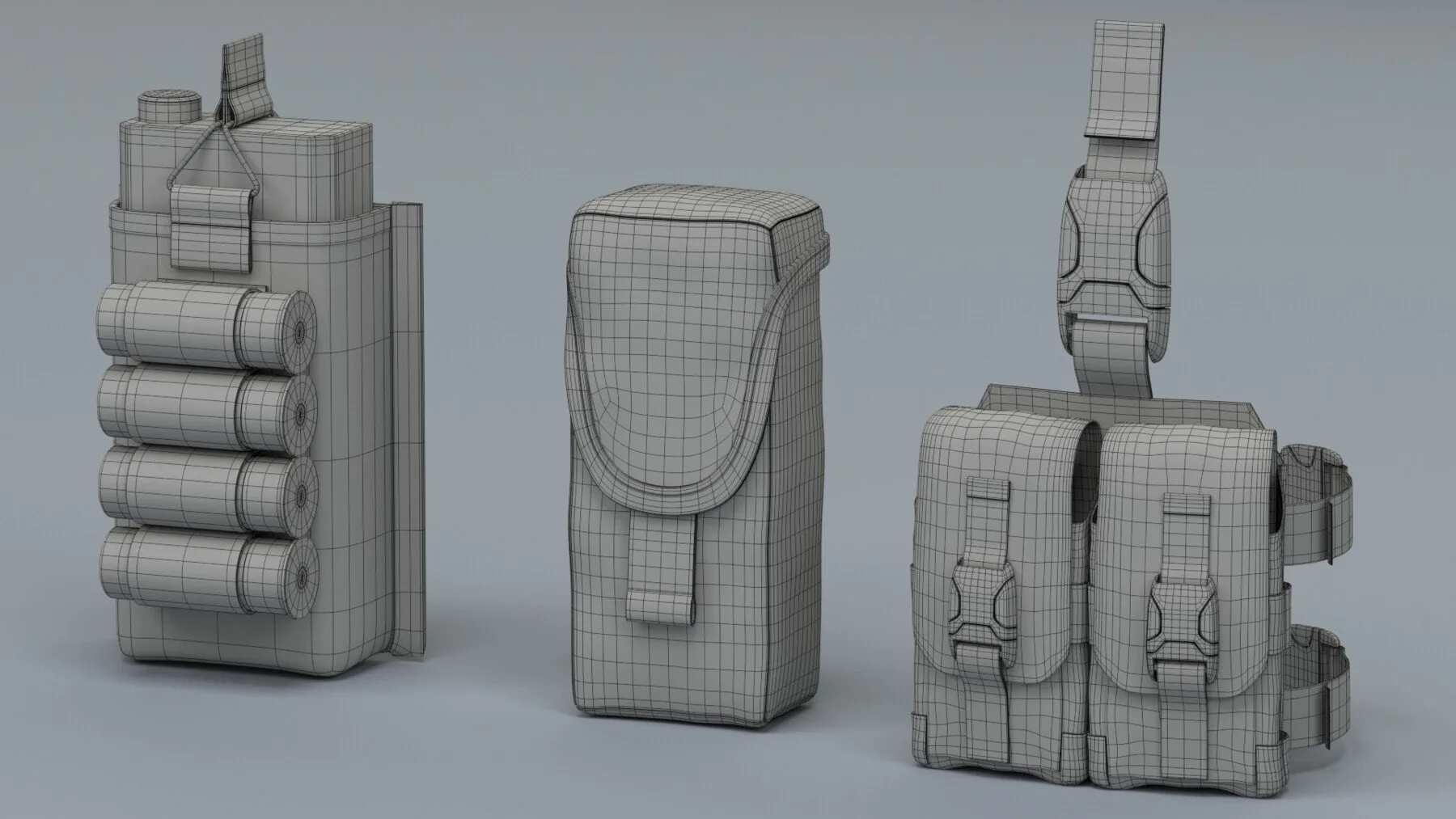 Military Tactical Pouches [Kitbash] - FlippedNormals