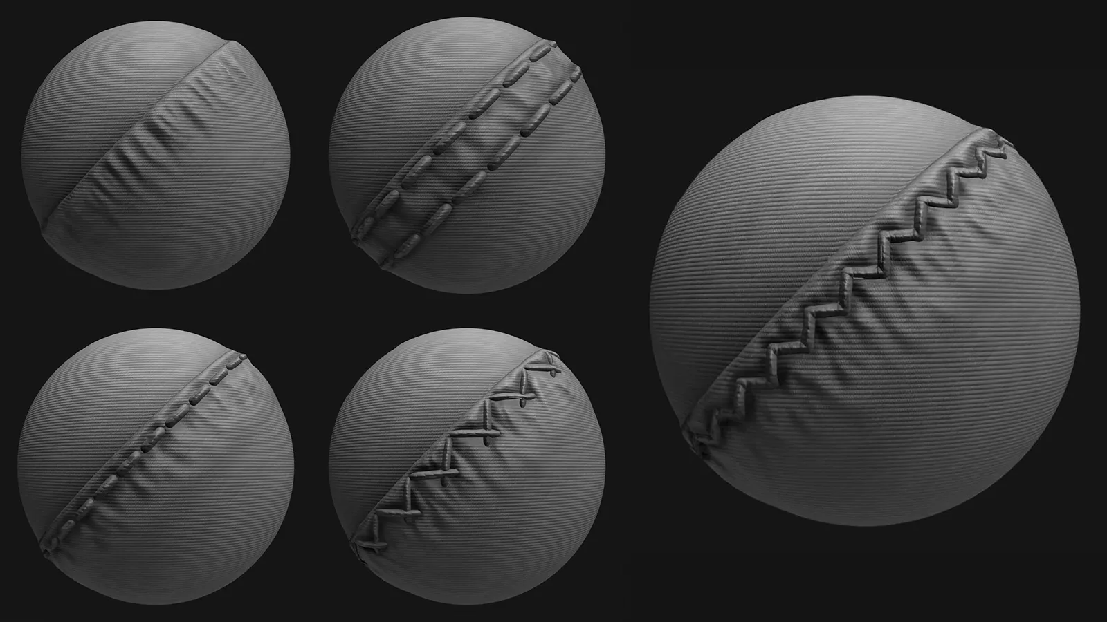 90 Seam & Stitch Alpha Brush Bundle - FlippedNormals