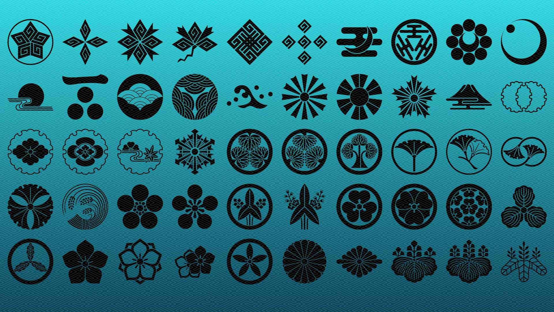Kamon - 150 Japanese Family Crests - FlippedNormals