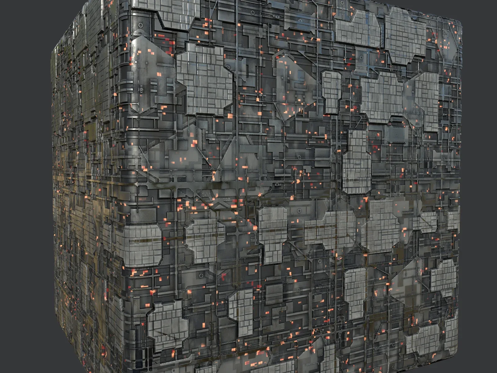 Alien Spaceship Hull .sbs .sbsar - FlippedNormals