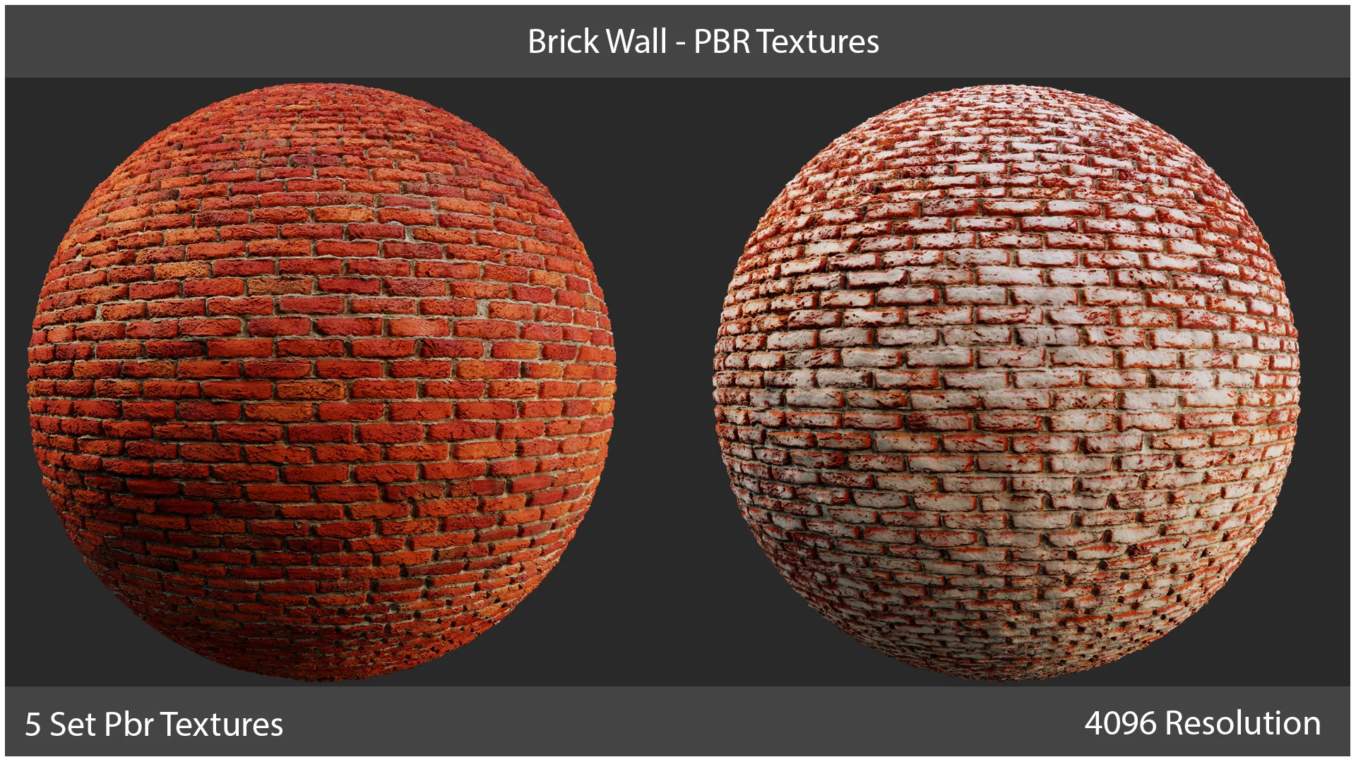 Brick Wall - PBR Textures - FlippedNormals