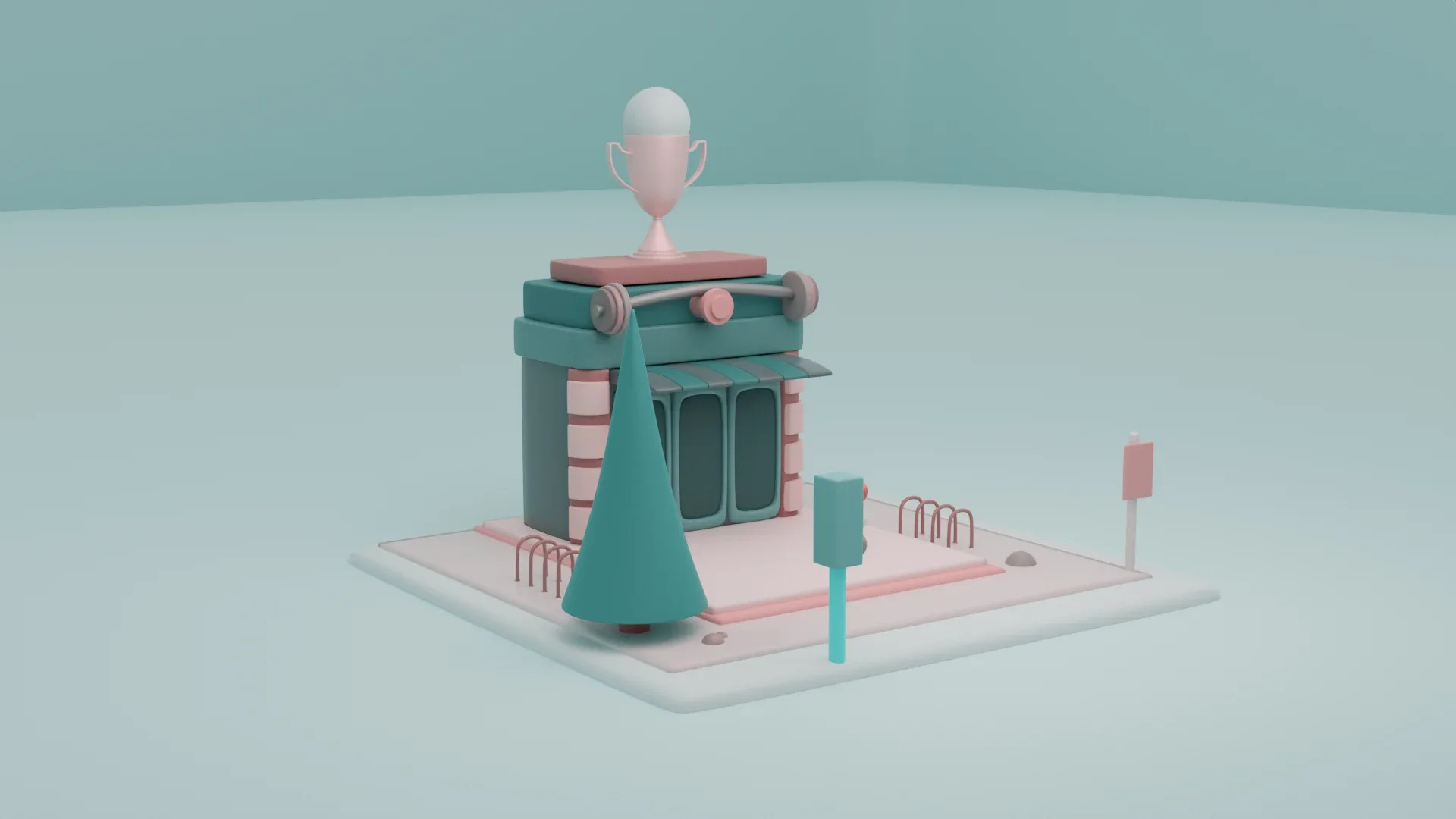 GYM fantasy building collection - FlippedNormals