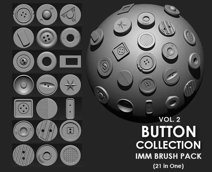 BUNDLE BUTTONS MEGA PACK (4 IN - FlippedNormals